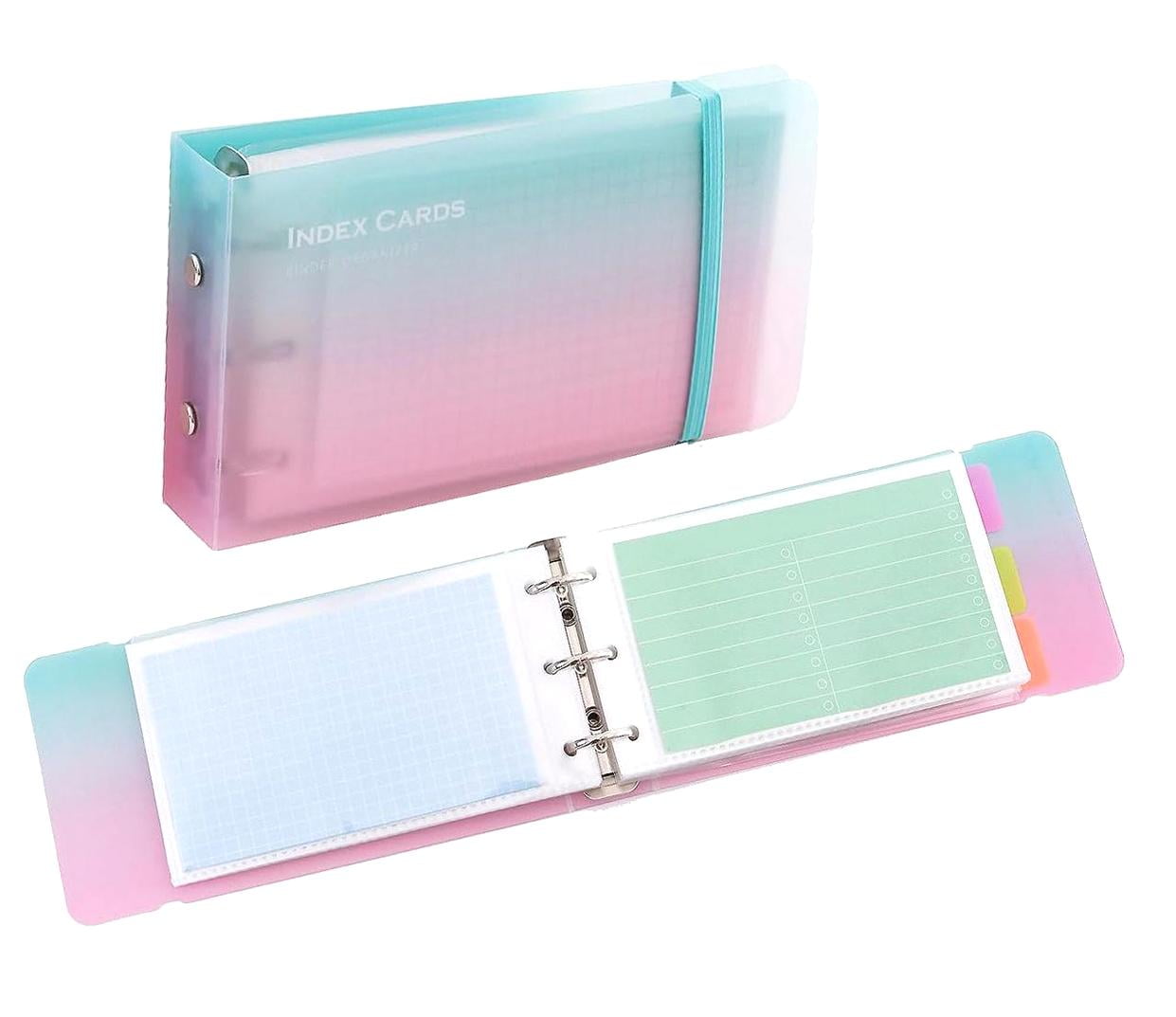 GZHJMY 3×5” index card Organizer with Plastic Pocket Sleeves, compact ...