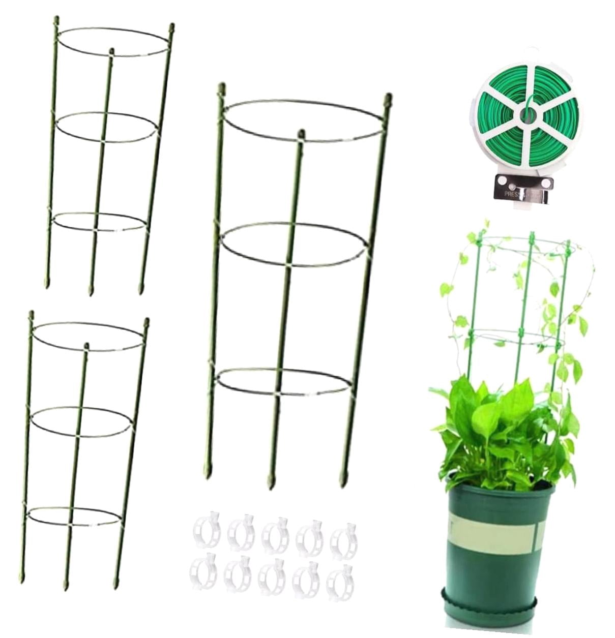 GZHJMY 3 Packs Tomato Cage Plant Supports for Garden, 18 Inch ...