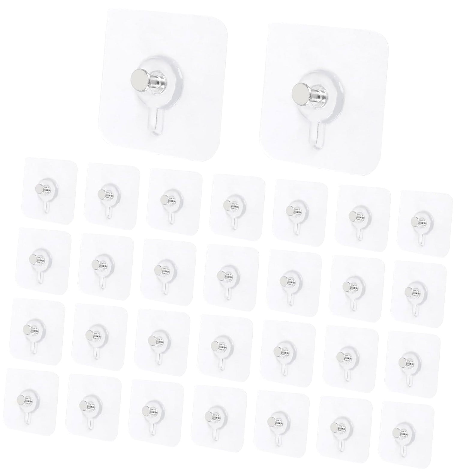 GZHJMY 30 Pcs Wall No Drill for Hanging, No-Trace Sticker Frame Hangers ...