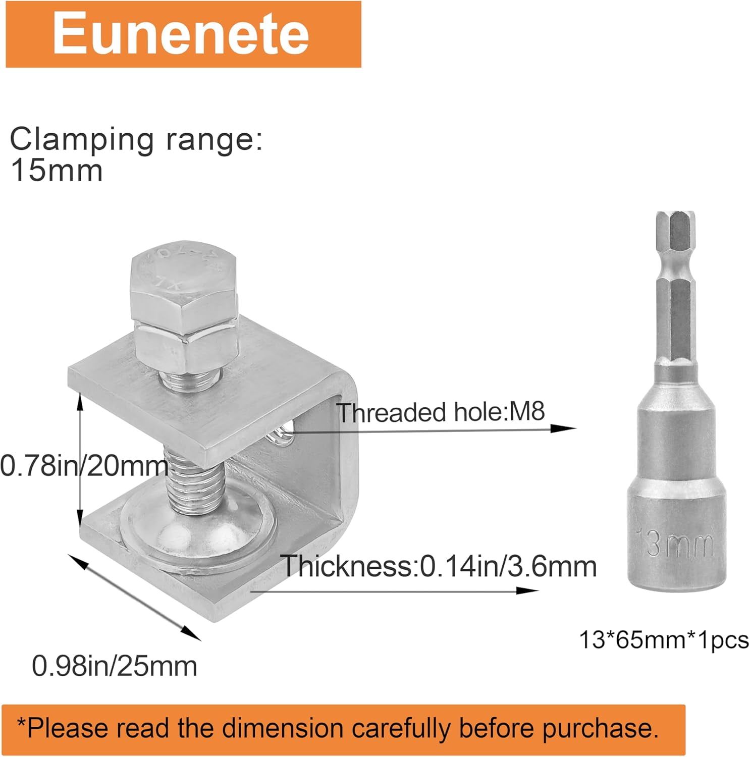 GZHJMY 304 Stainless Steel C-Clamps,20mm Mini Clamps for Woodworking,C ...