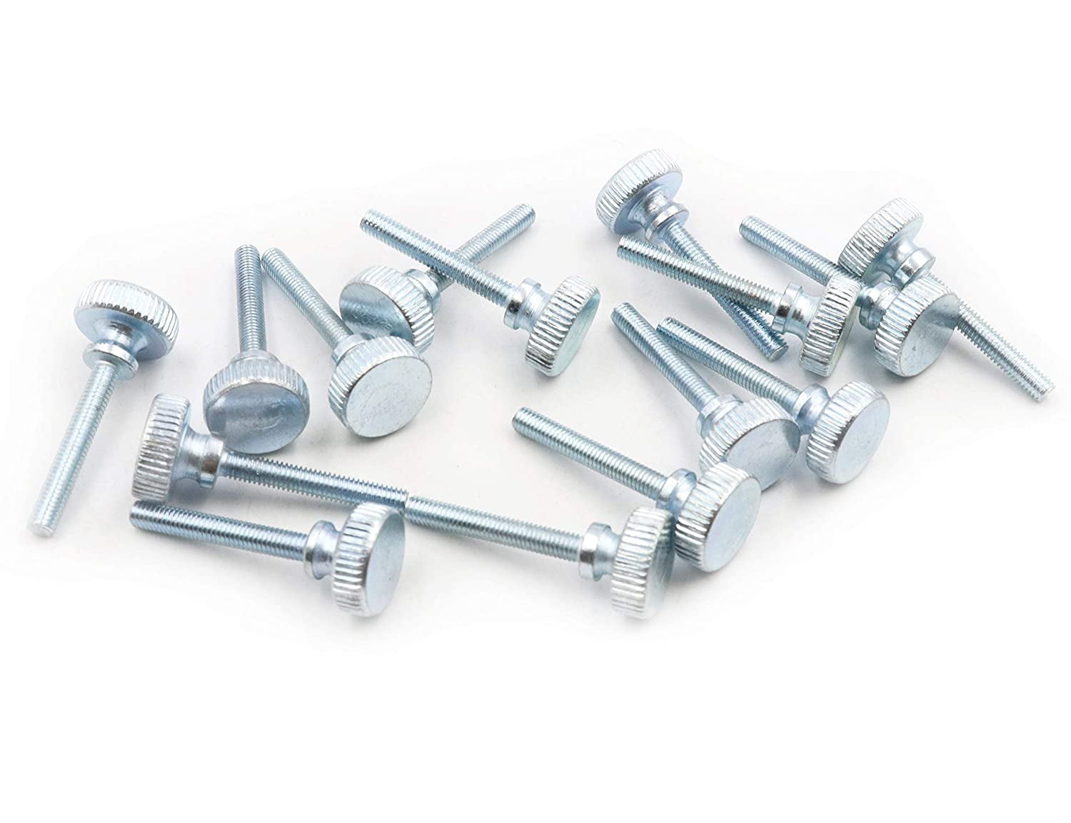 GZHJMY 30pcs Knurled Thumb Screws, M3 x 20mm Flat Knurled Fully ...