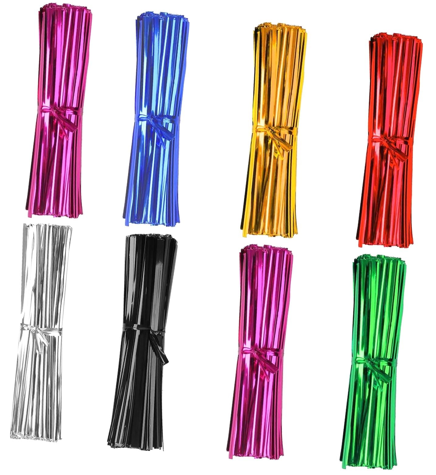 GZHJMY 3200 Pcs Metallic Ties - 4" Plastic Ties for Bags & Bread - , 8 ...