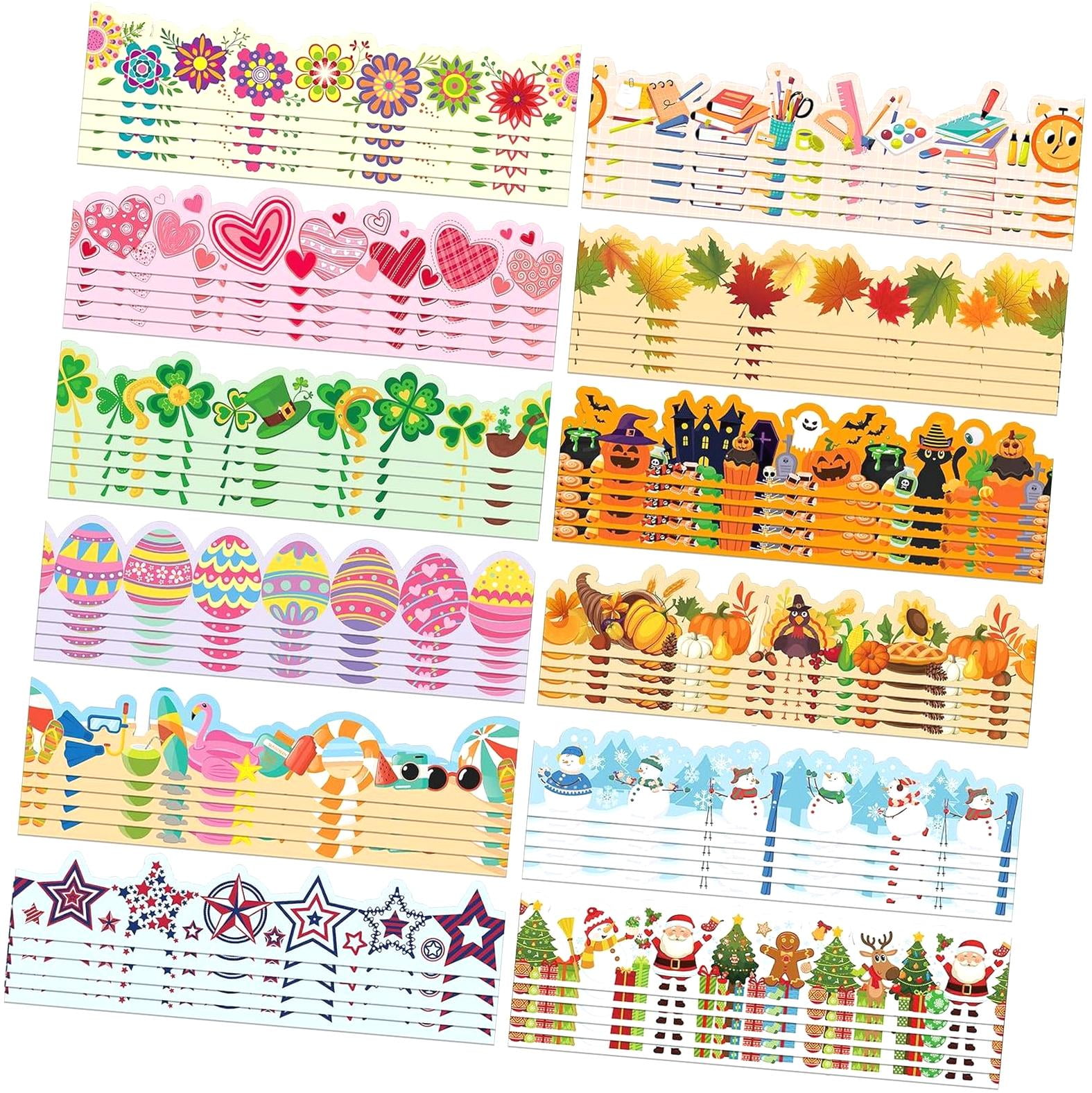 GZHJMY 360 Pcs 4th of July Bulletin Board Borders Decorations Holiday ...
