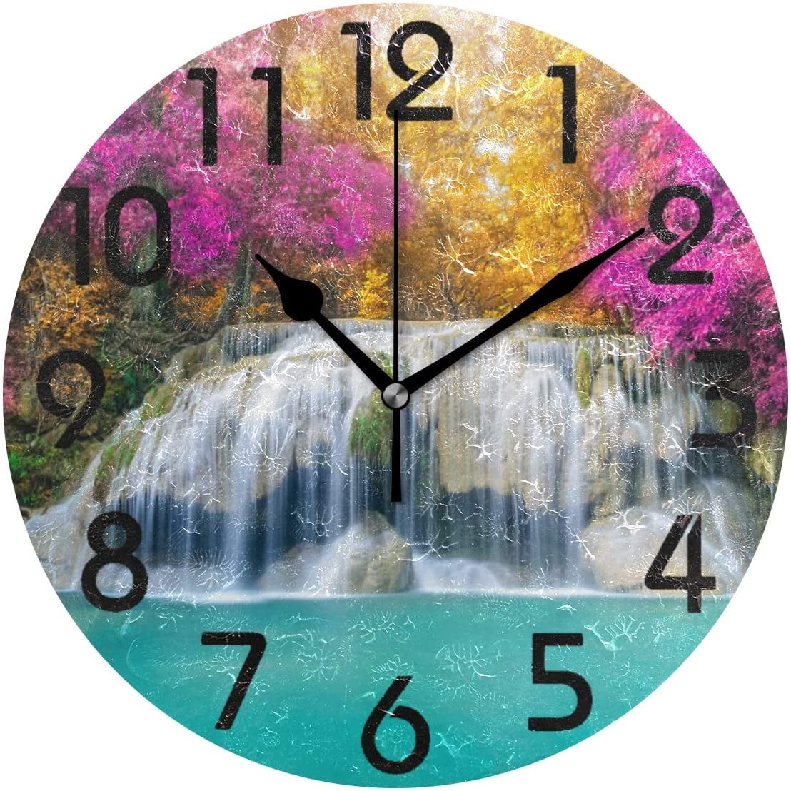 GZHJMY 3D Beautiful National Park Waterfall in Autumn Forest Print ...