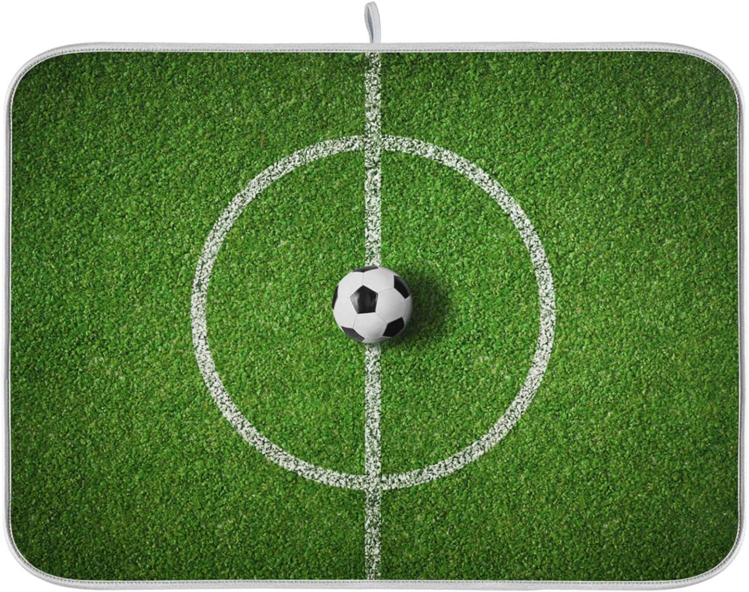 GZHJMY 3d Field Soccer Ball Absorbent Dish Drying Mat Microfiber ...