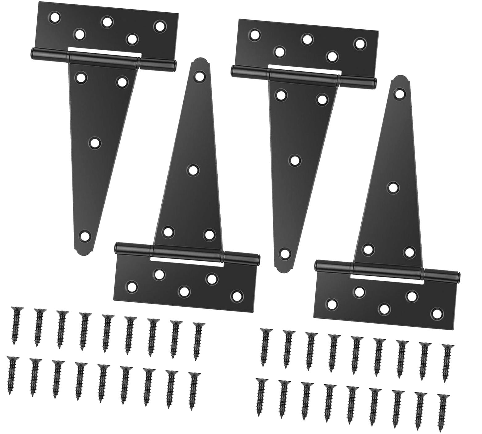 GZHJMY 4 Pack 8 Inch Hinges for Wood, Gate, Shed Door, Fence Hinges for ...