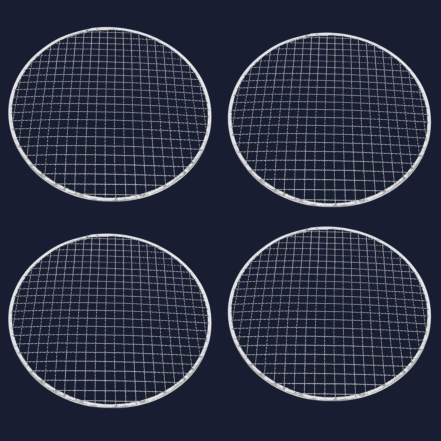 GZHJMY 4 Pack Disposable Barbecue Grilling Grate 11.6 Inch Round BBQ ...