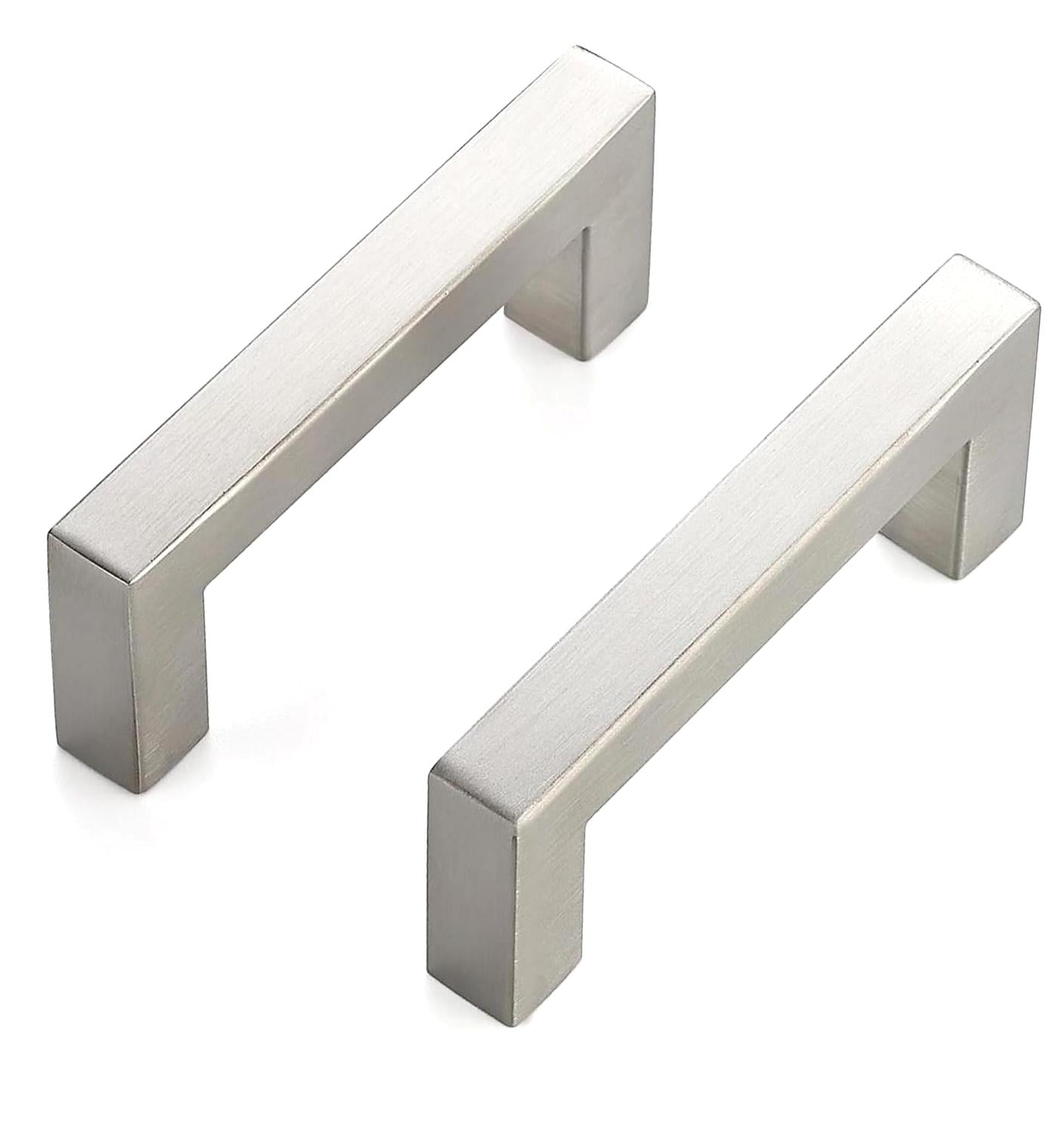 GZHJMY 4-Piece Set of Cabinet Handles, Brushed Nickel Drawer Pulls, 3 ...