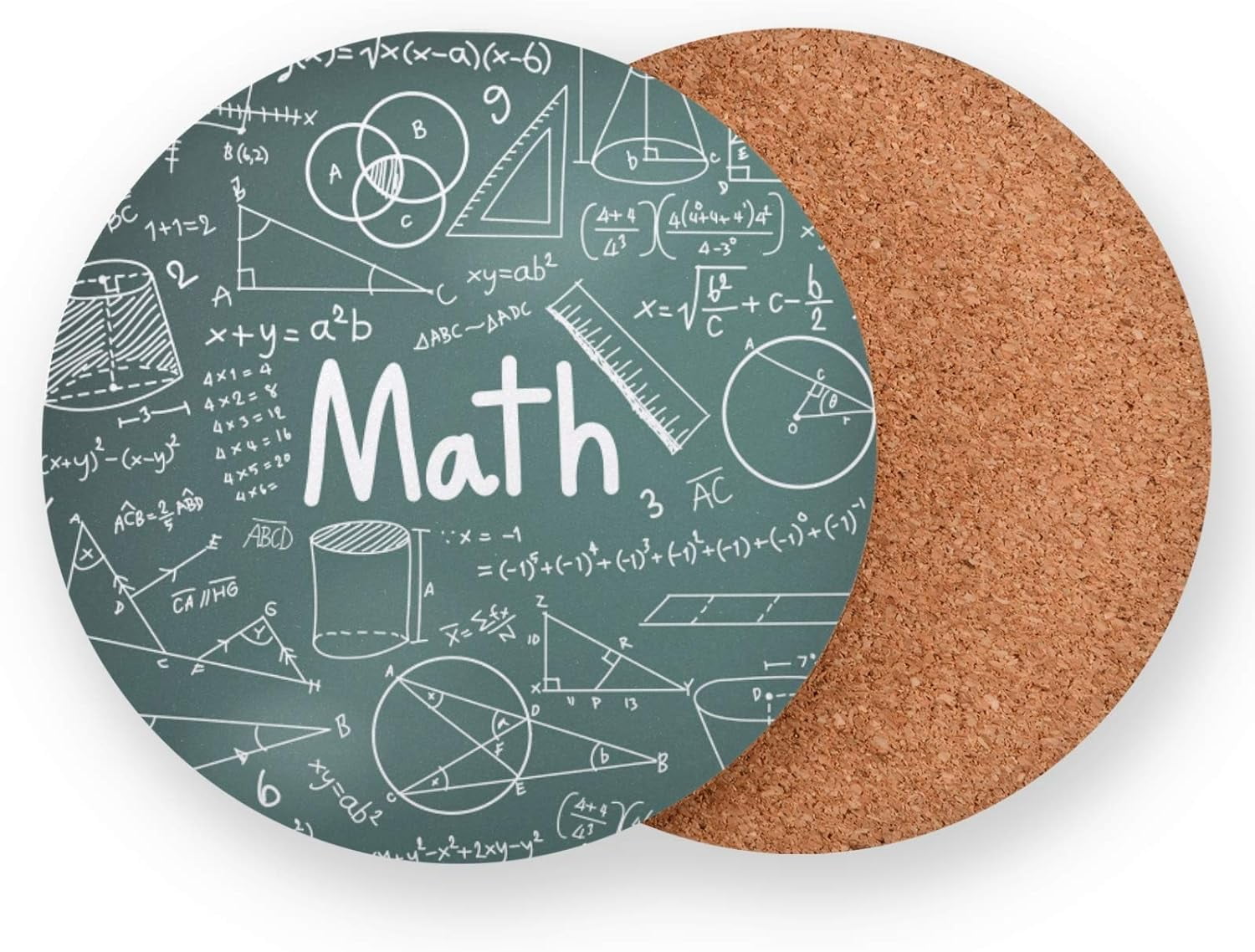 GZHJMY 4 Pieces Wooden Drink Coasters, Round Absorbent Coasters for ...