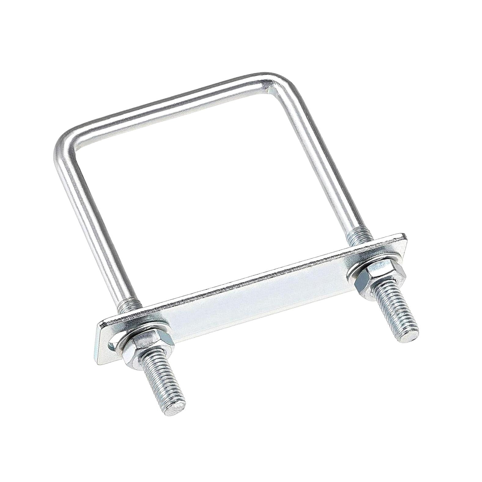 GZHJMY 4 Sets M8 Square U Bolts, 70mm Inner Width 120mm Length Steel U ...