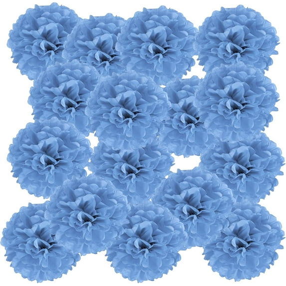 GZHJMY 4" Tissue Pom Poms, 20 Pack Paper Decorations for Wedding Bridal ...