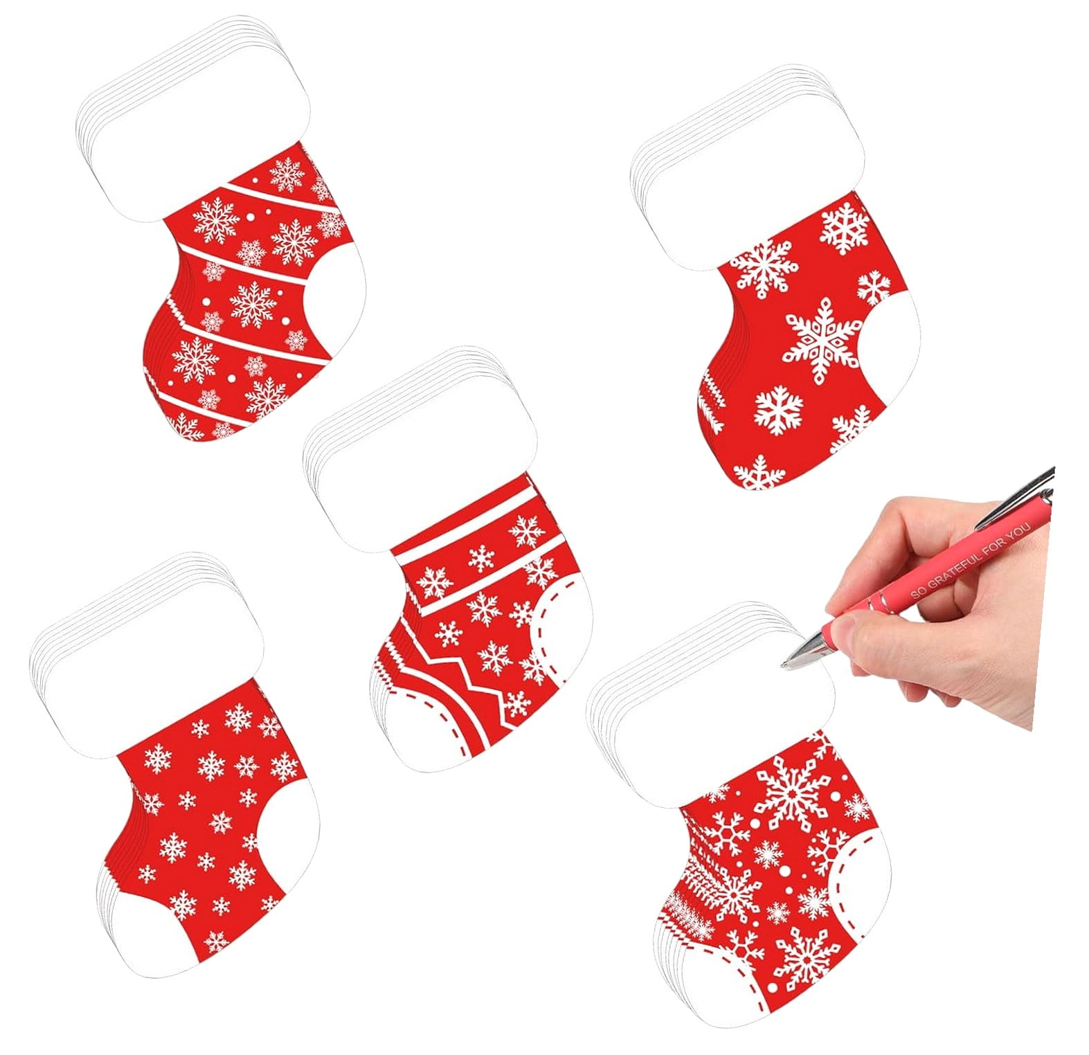 GZHJMY 40 Pieces Christmas Stocking Cut-Outs Assorted Xmas Stocking Cut ...