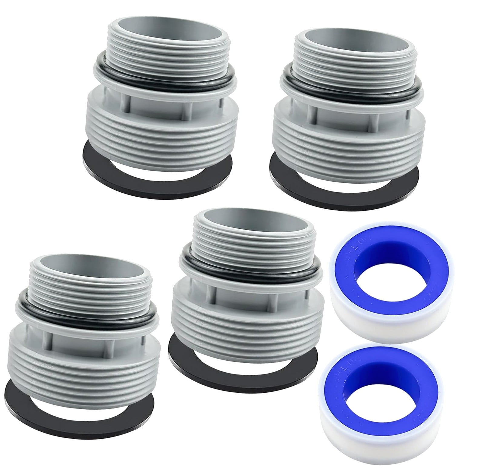GZHJMY 4Pack 4560 Pool Hose Adapters Kit, 40mm to 1 1/2" Filter Hose ...