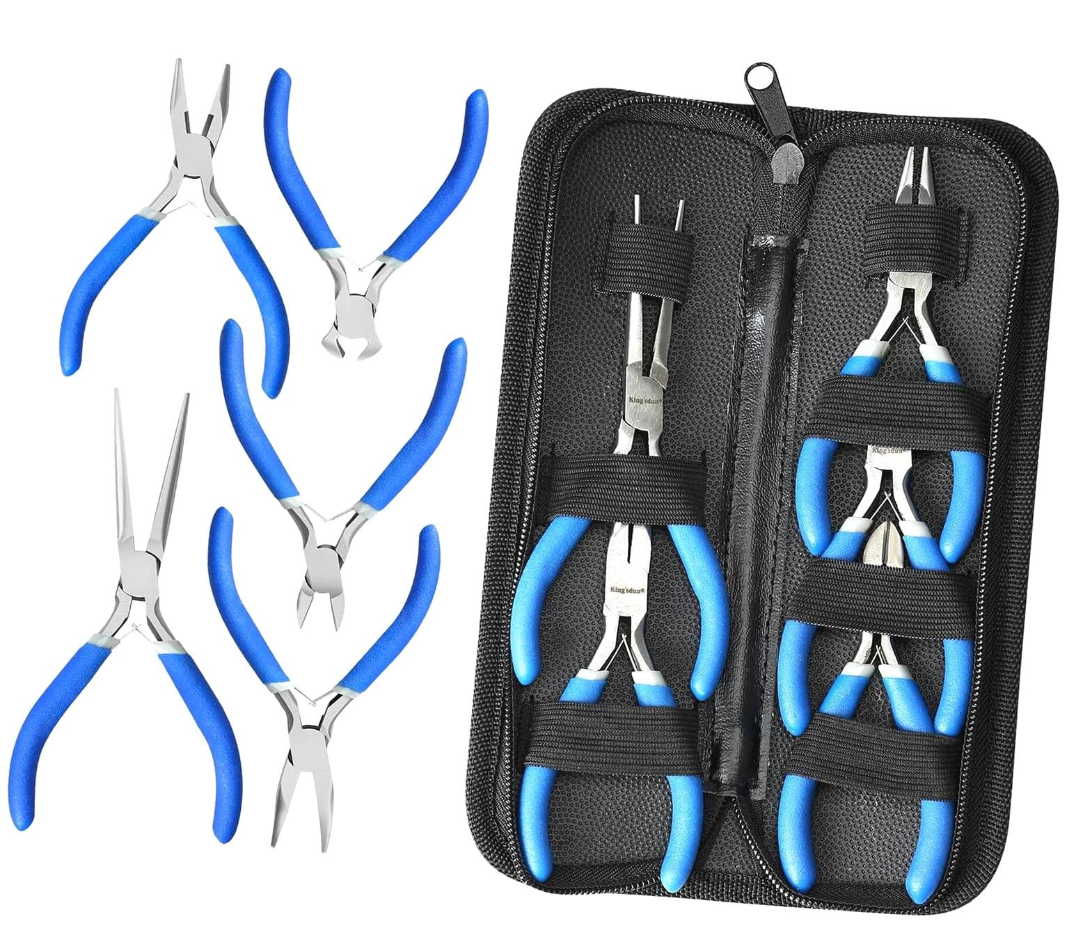 GZHJMY 5 Pieces Mini Pliers, Tool Set for Cable, Long Needle Nose, Long ...