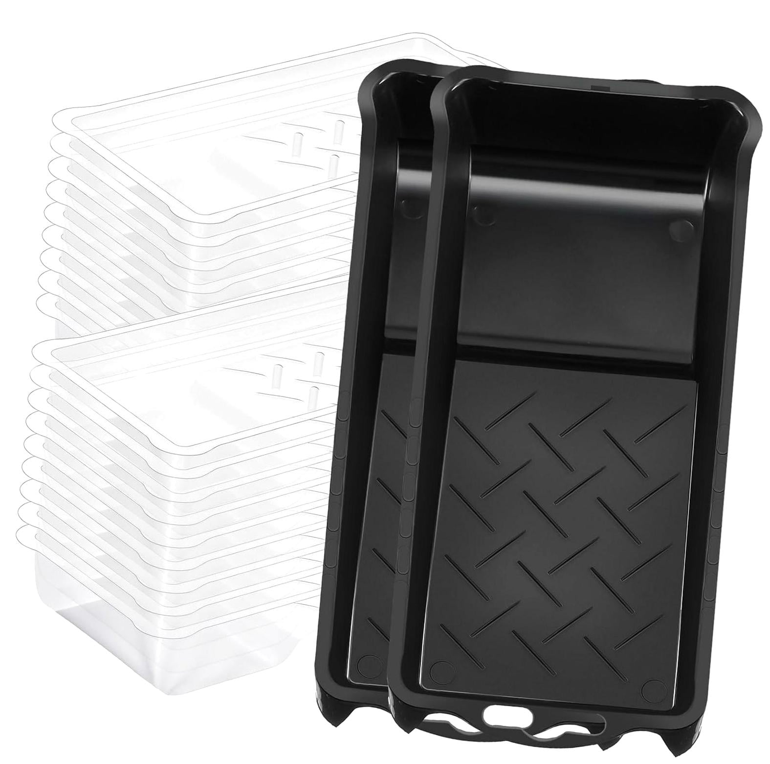 GZHJMY 52 Pcs 2 Inch Paint Tray Liner Set with 2 Pcs Paint Roller Trays ...