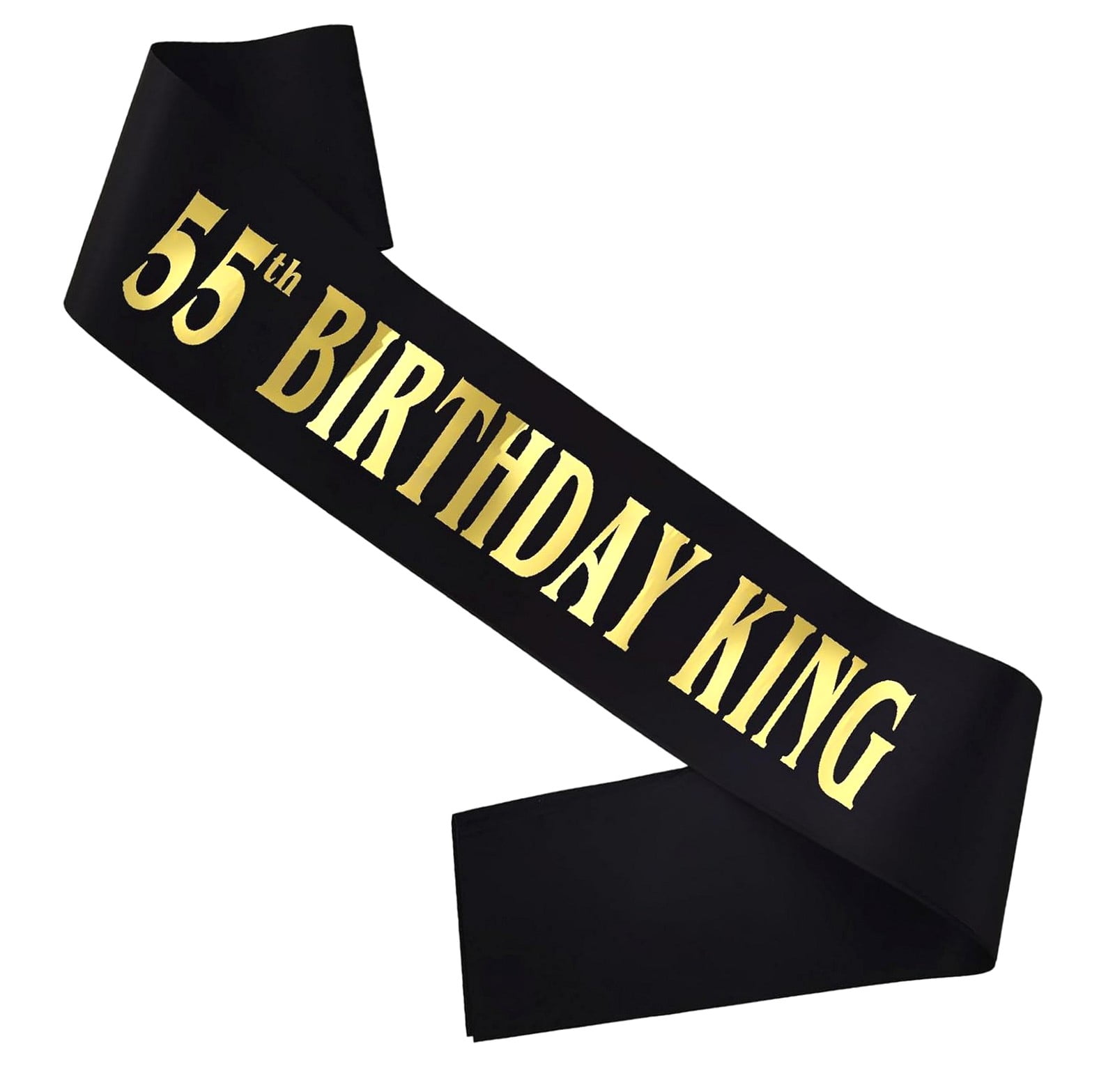 GZHJMY 55th Birthday Sash, Foil Satin Birthday Sash for 55th Birthday ...