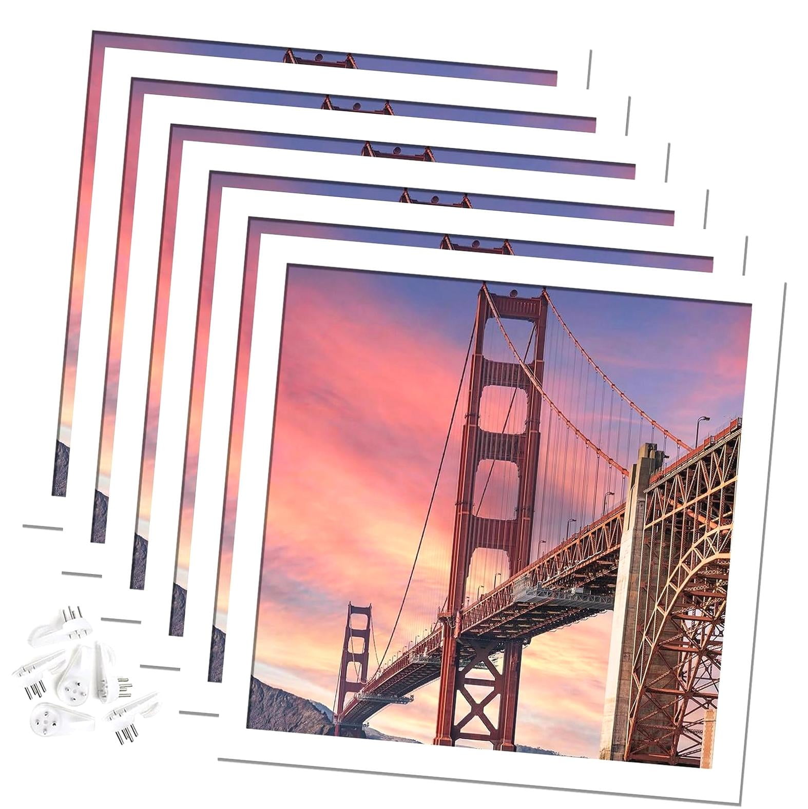 GZHJMY 6 Sets 10x10 Picture Frame, for 10 x 10 Canvas Collage Photo ...