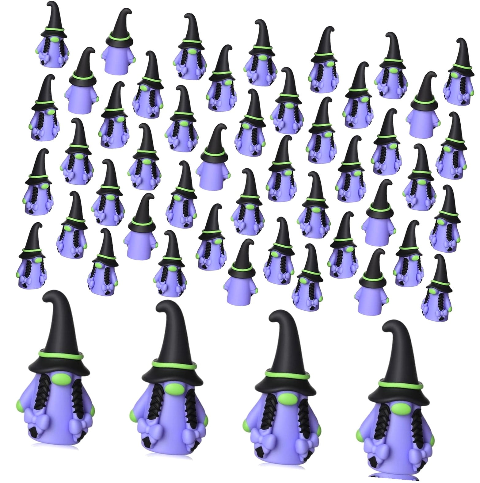 GZHJMY 60 Pcs Christmas Figurines Decorations Tiny Deer Dwarf Figurine ...