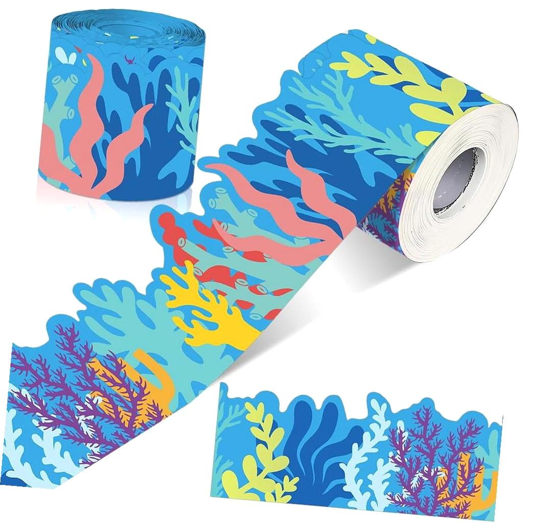 GZHJMY 65 Feet Seas Classroom Bulletin Board Border Ocean Colorful ...