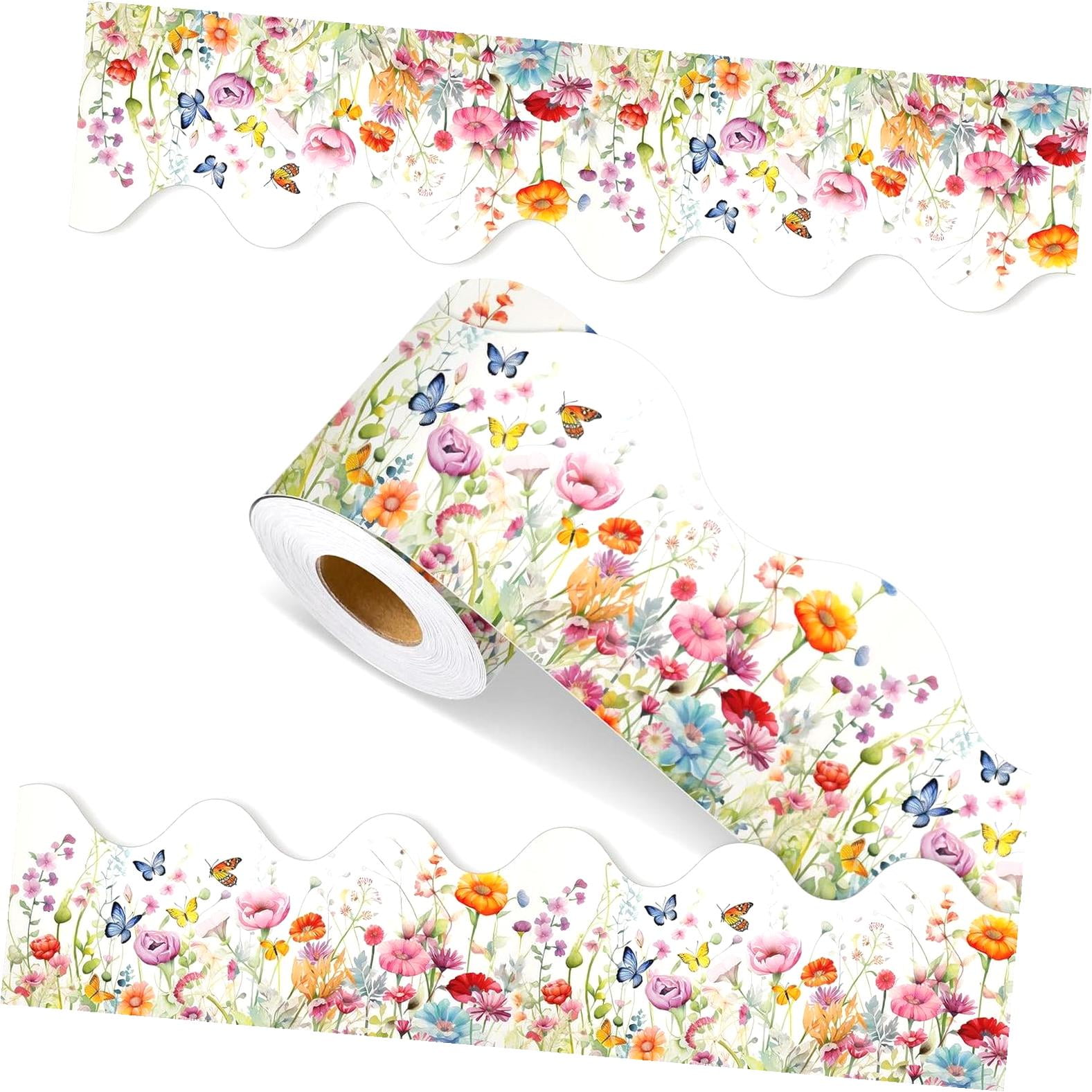 GZHJMY 65 Feet Summer Bulletin Board Borders Wildflower Bulletin Border ...