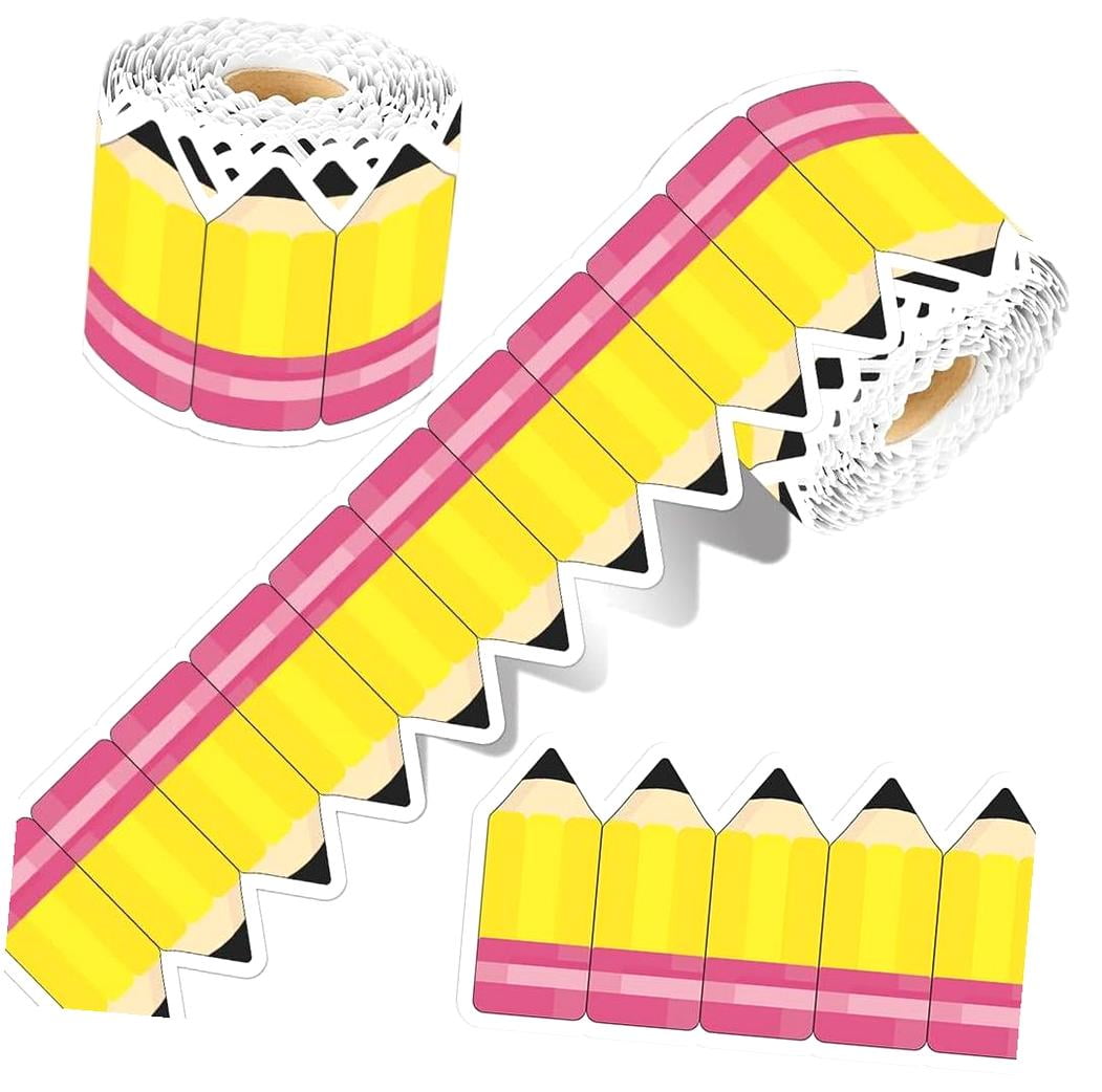 GZHJMY 65ft Bulletin Board Borders Pencil Bulletin Board Border for ...