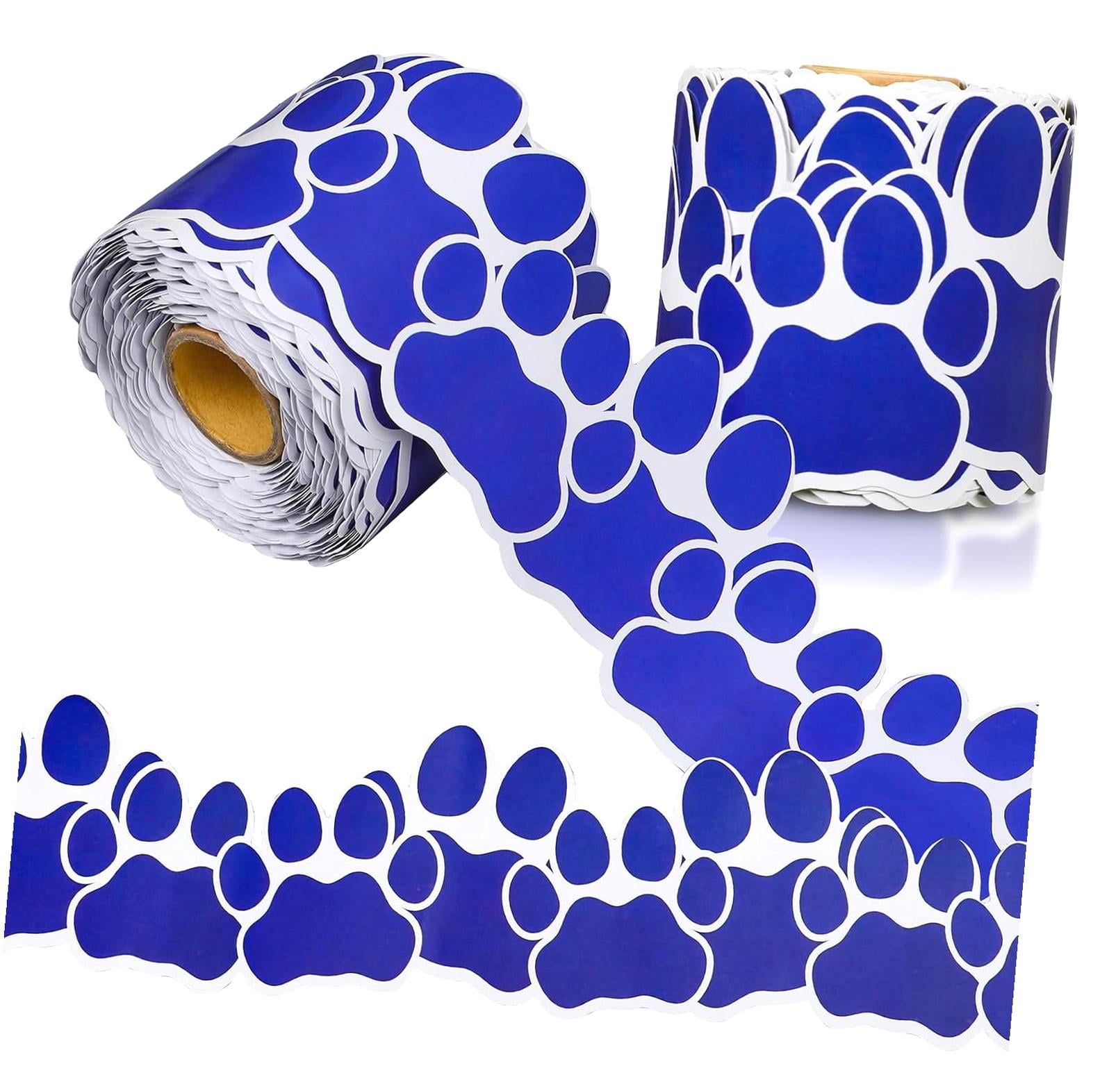 GZHJMY 68.9 Feet Paw Print Border Bulletin Board Border Beach Sun ...