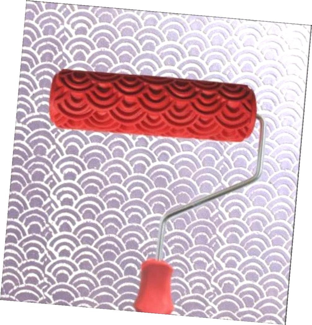 GZHJMY 7" DIY Patterned Paint Roller Decorative Rubber Roller ...