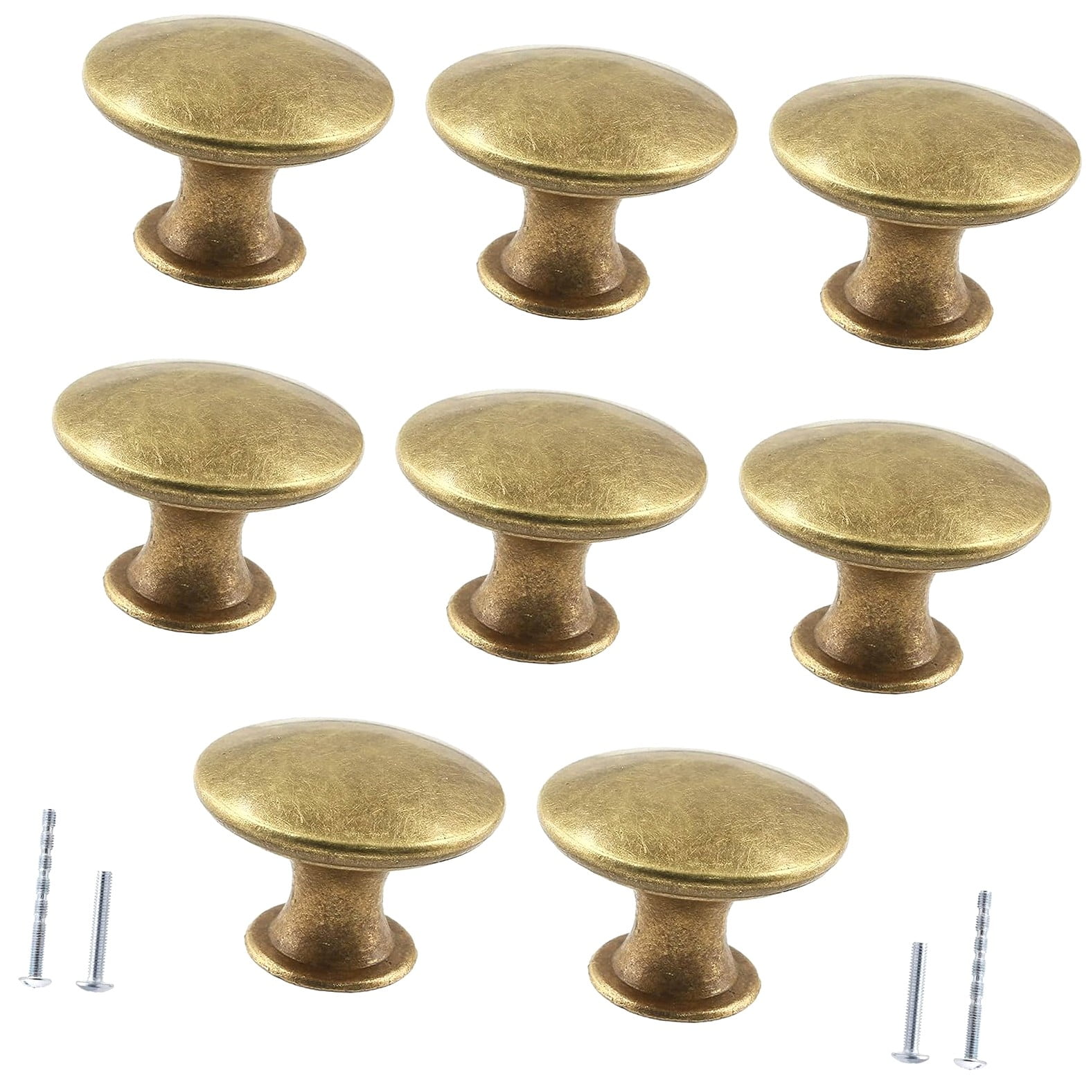 GZHJMY 8-Piece Kitchen Cabinet Knobs and Handles, 30mm Circular Drawer ...