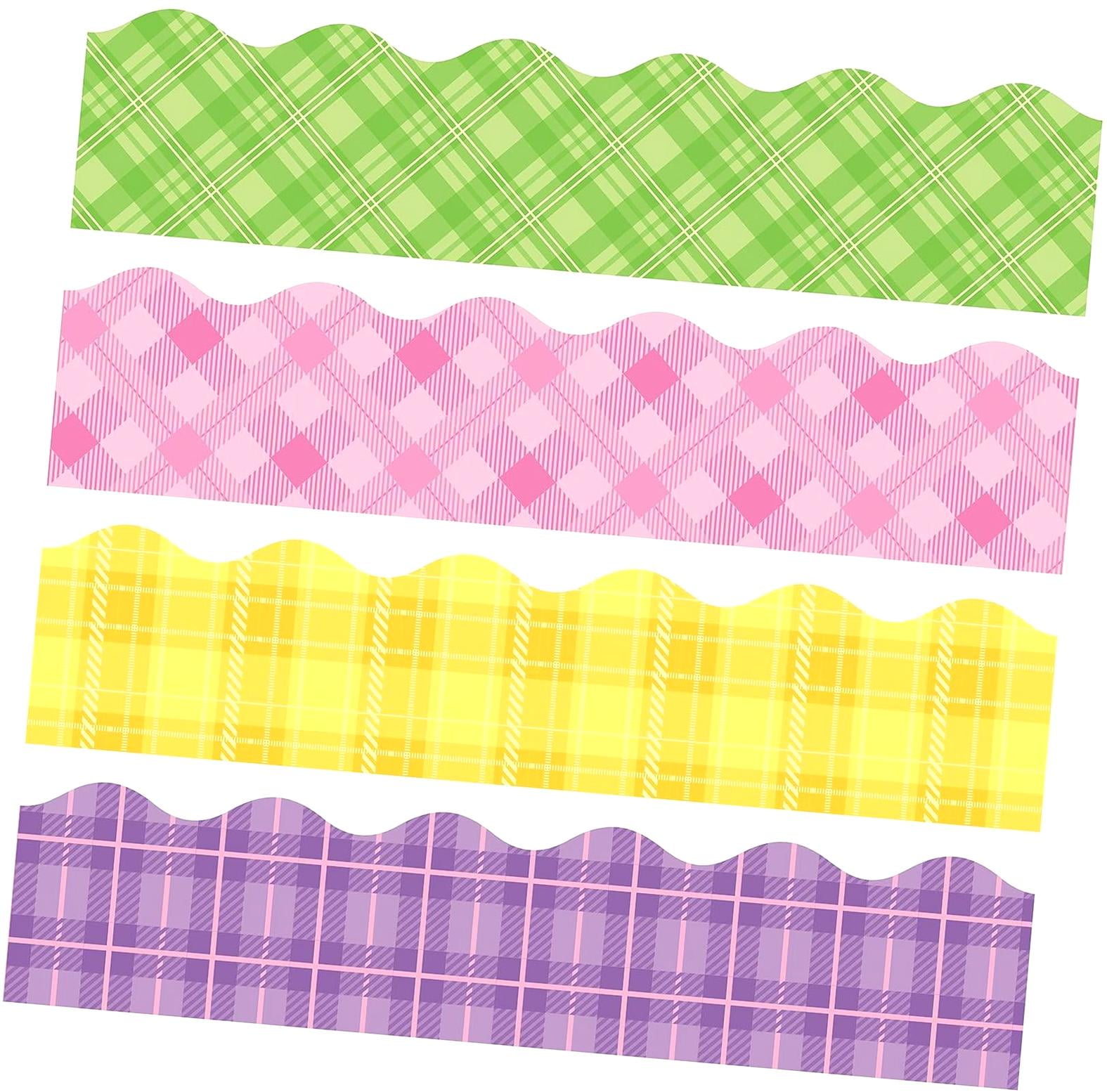 GZHJMY 80Pcs Spring Yellow Bulletin Board Borders Vibrant Easter Edge ...