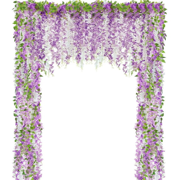 GZHJMY 8pcs Wisteria Garland, 7.2Ft/Piece Wisteria Hanging Garland for ...