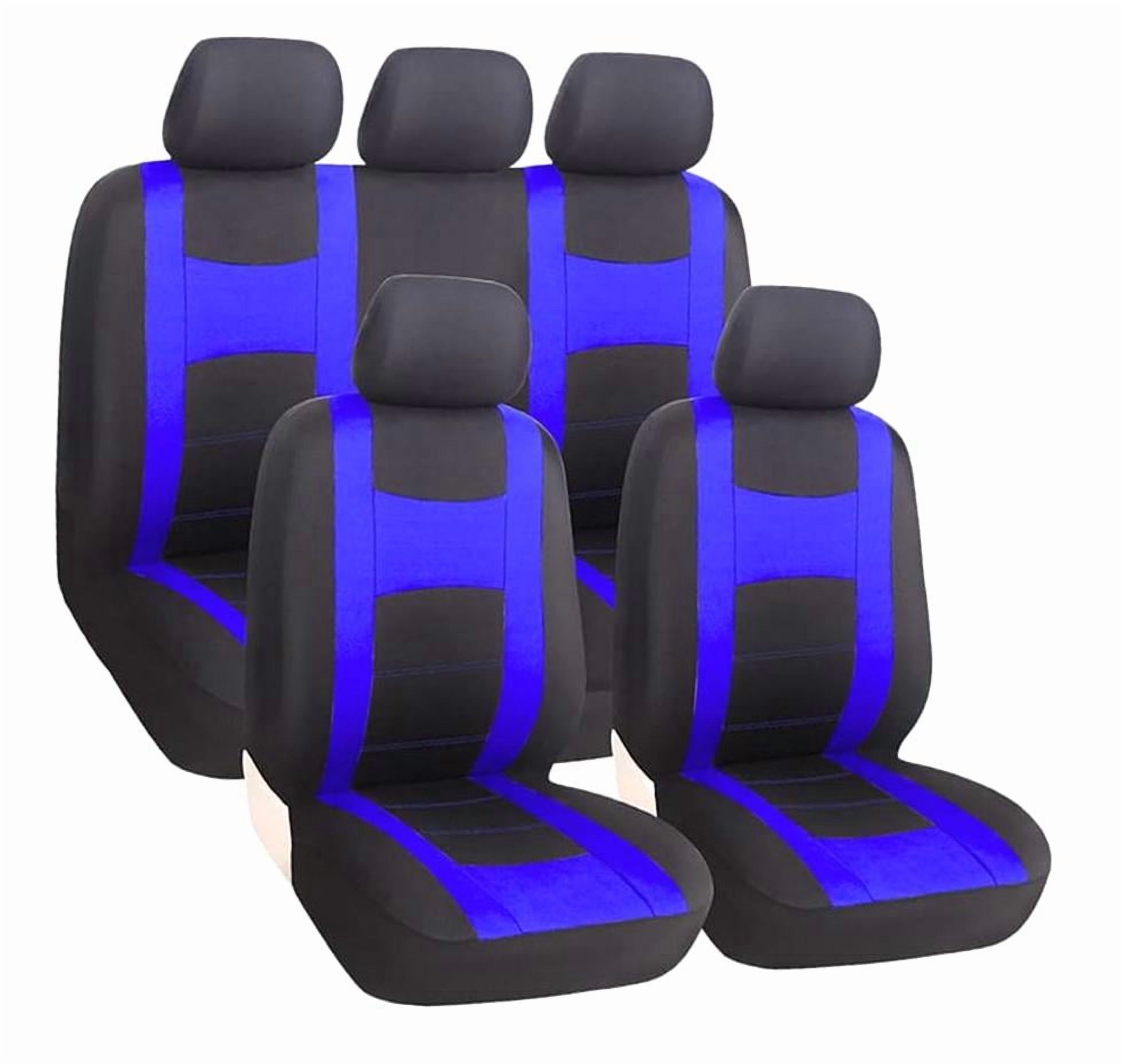 GZHJMY 9-Piece Car Seat Cover Set, Including Front and Split Rear Seat ...