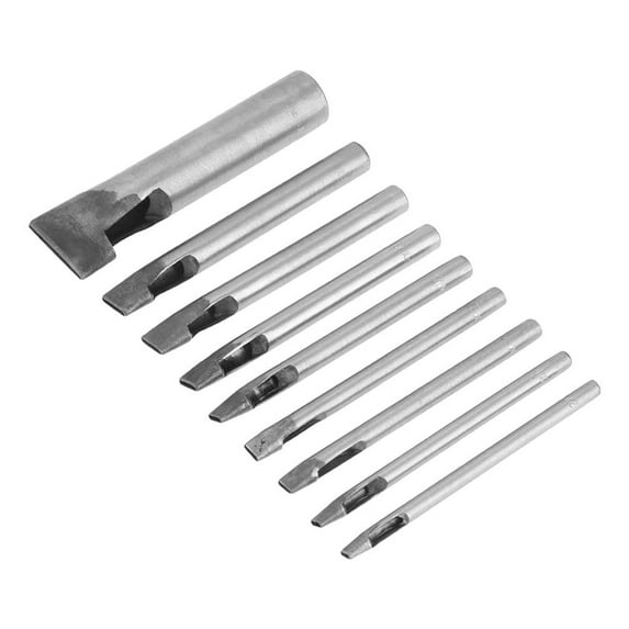 GZHJMY 9-Piece Hollow Hole Set, Leather Oval Hole Cutter for Belt and ...