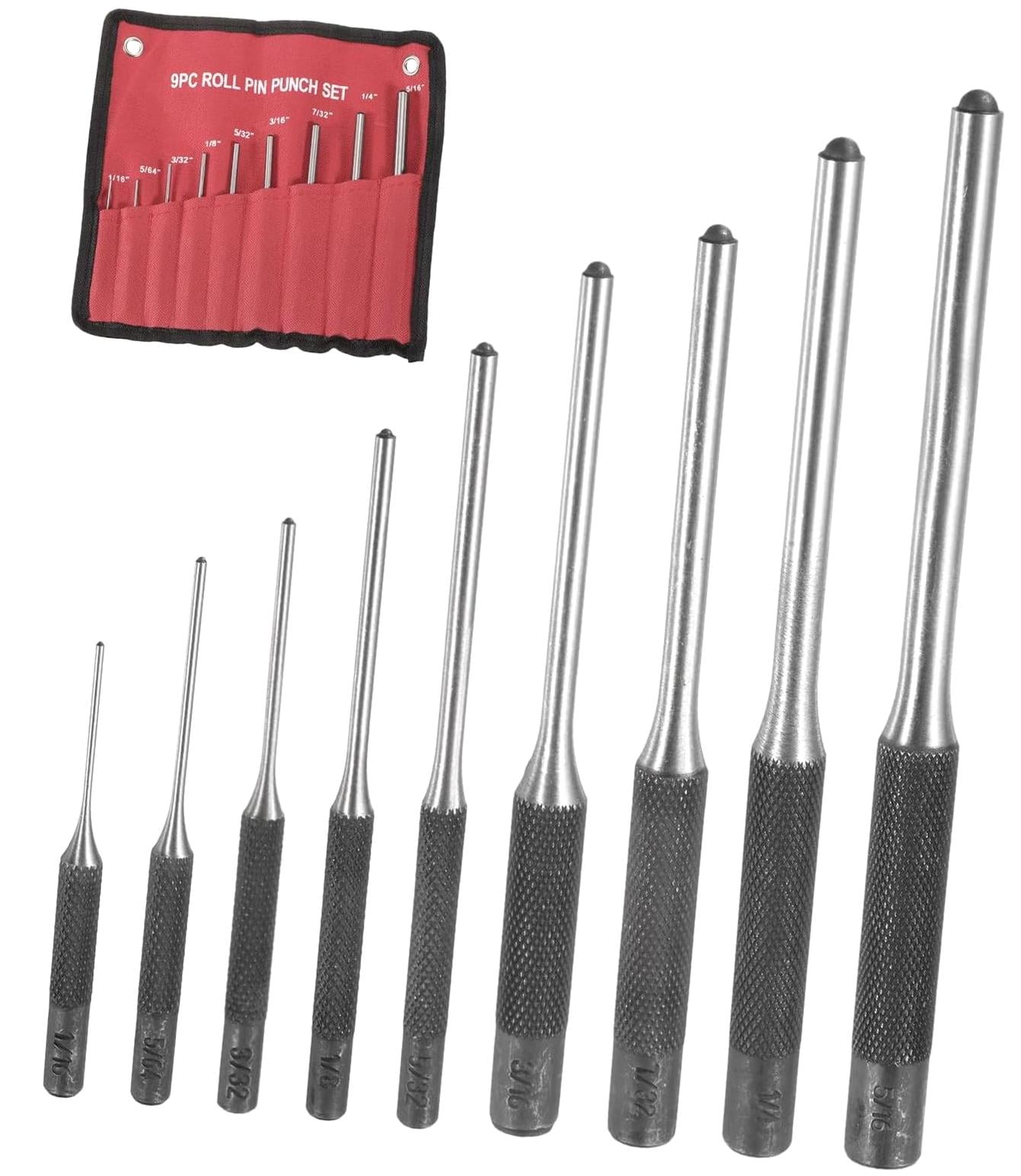 GZHJMY 9-piece Drive Pin Collection, Sizes 1/16" to 5/16", Non-marring ...