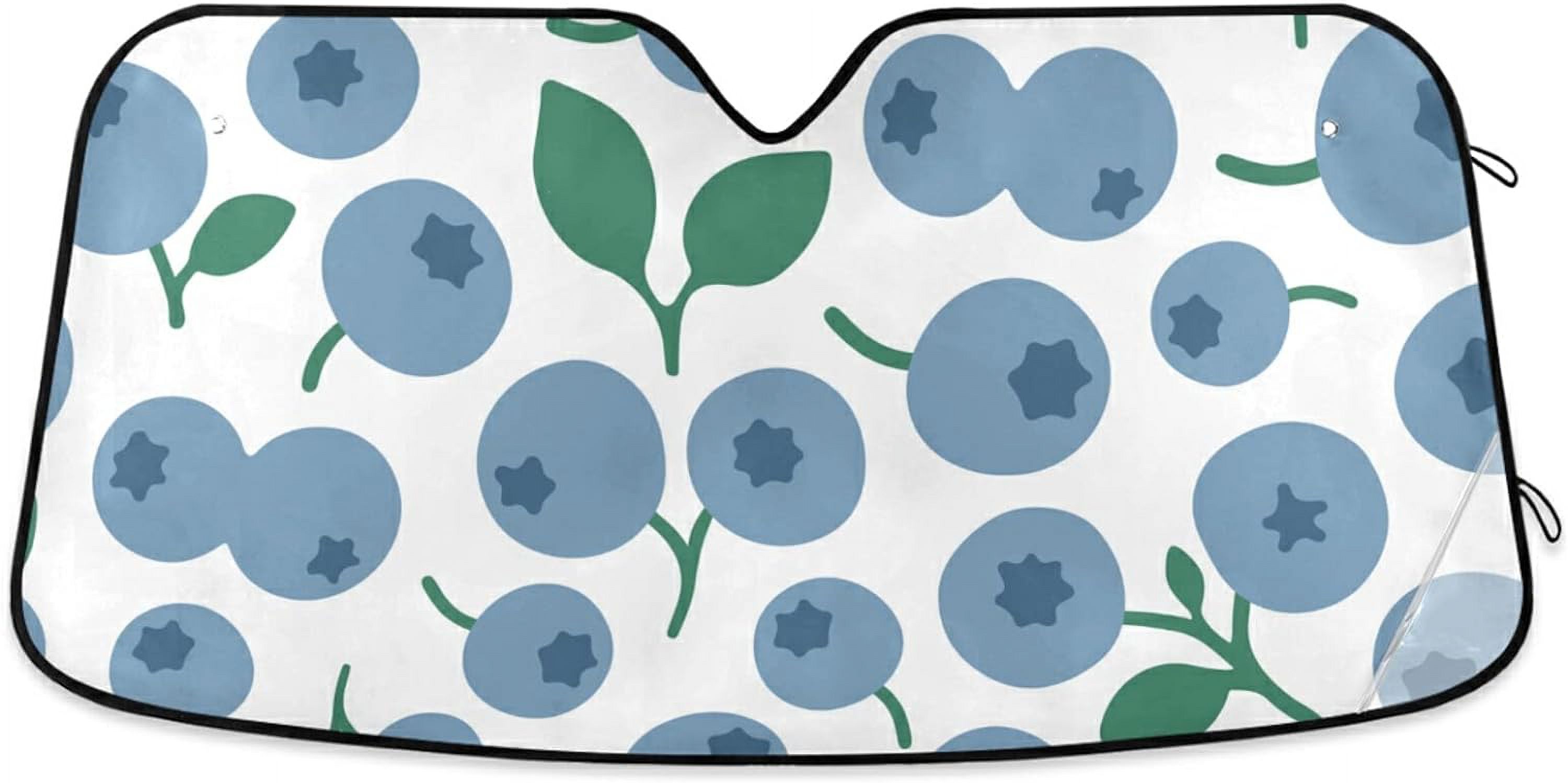 GZHJMY Abstrac Blueberry Car Windshield Sun Shade Blocks UV Rays Sun ...