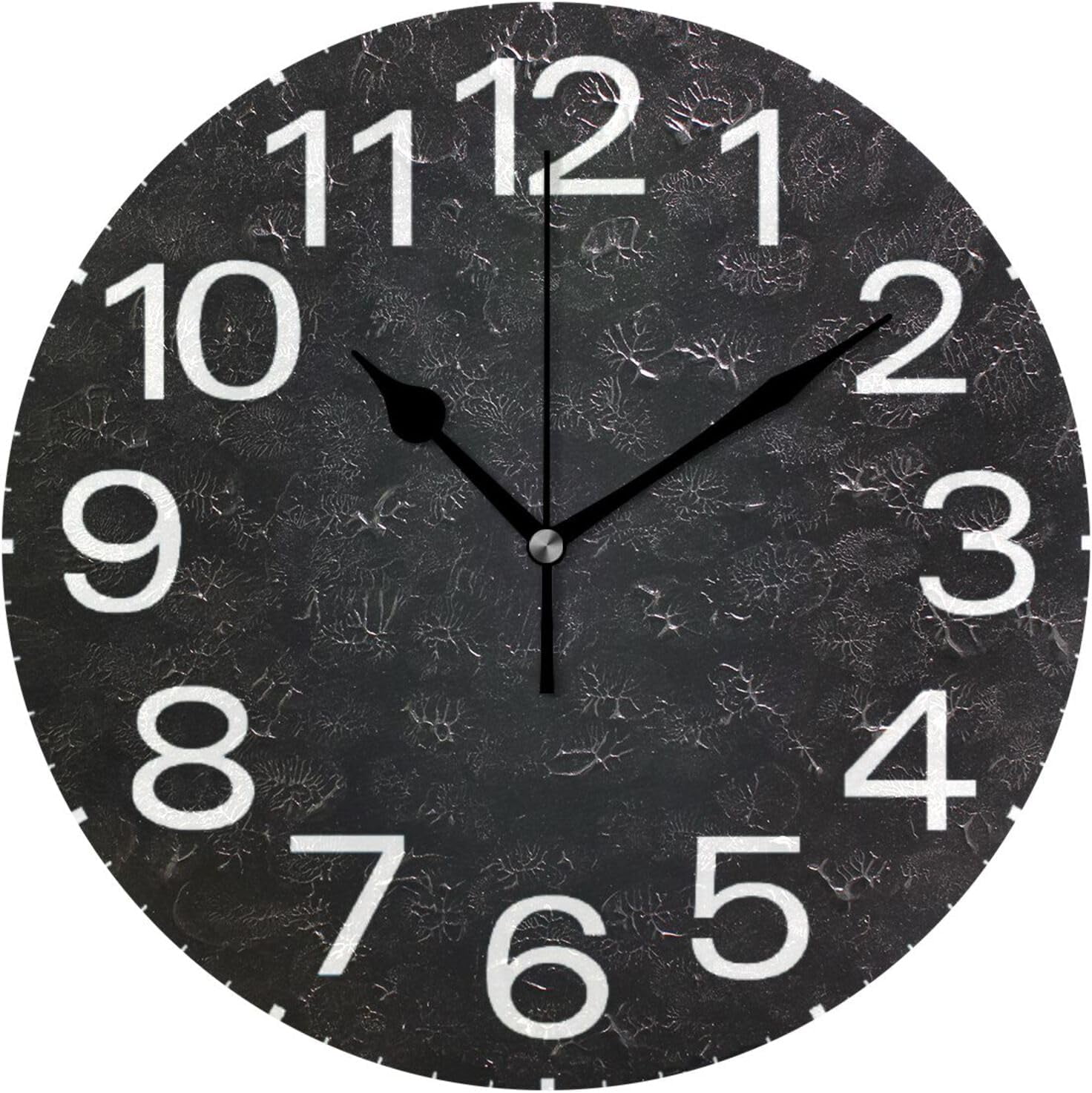 GZHJMY Abstract Gradient Black Wall Clock,Silent Non Ticking 10 Inch ...