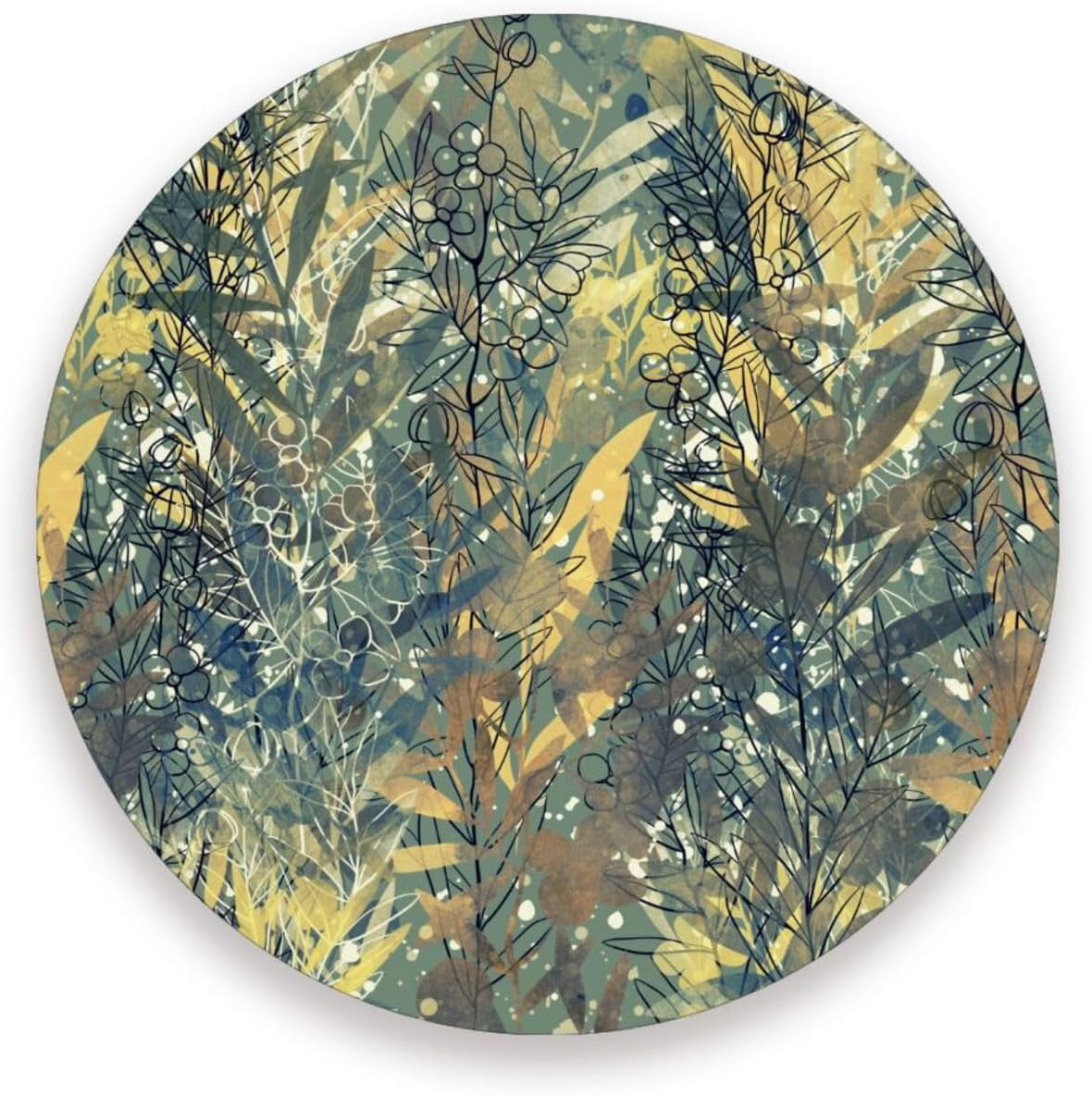 GZHJMY Abstract Meadow Flowers Coasters for Drinks Set of 4, Absorbent ...