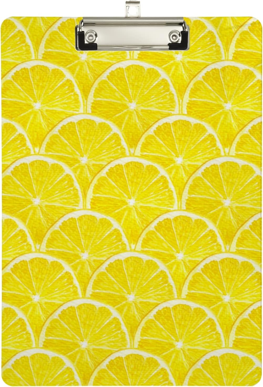 GZHJMY Acrylic Clipboard, Watercolor Circle Sliced Yellow Lemon Fruits4 ...