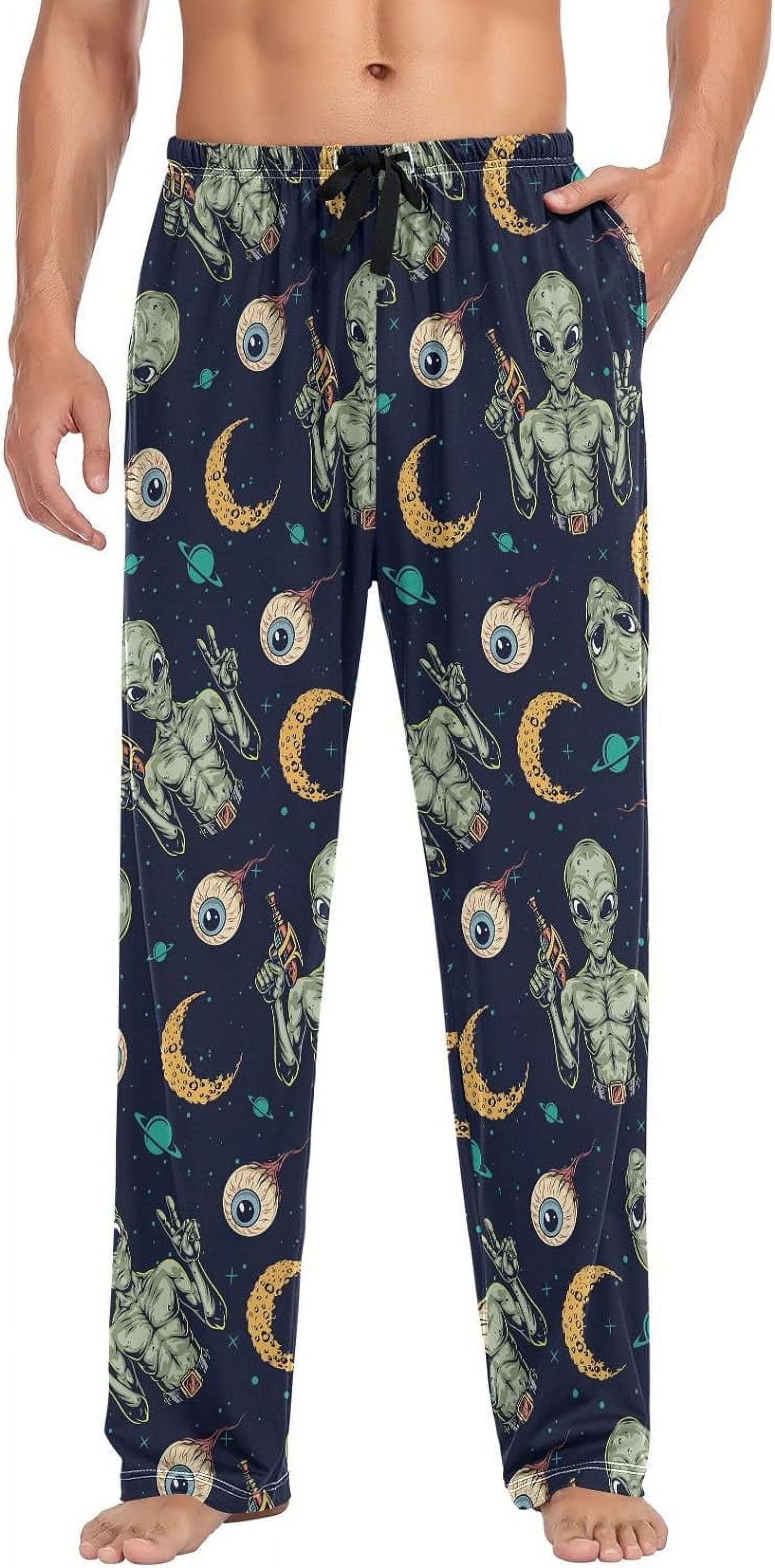 GZHJMY Alien Element Men’s Cotton Pajama Pant – Lounge Pjs Bottom with ...