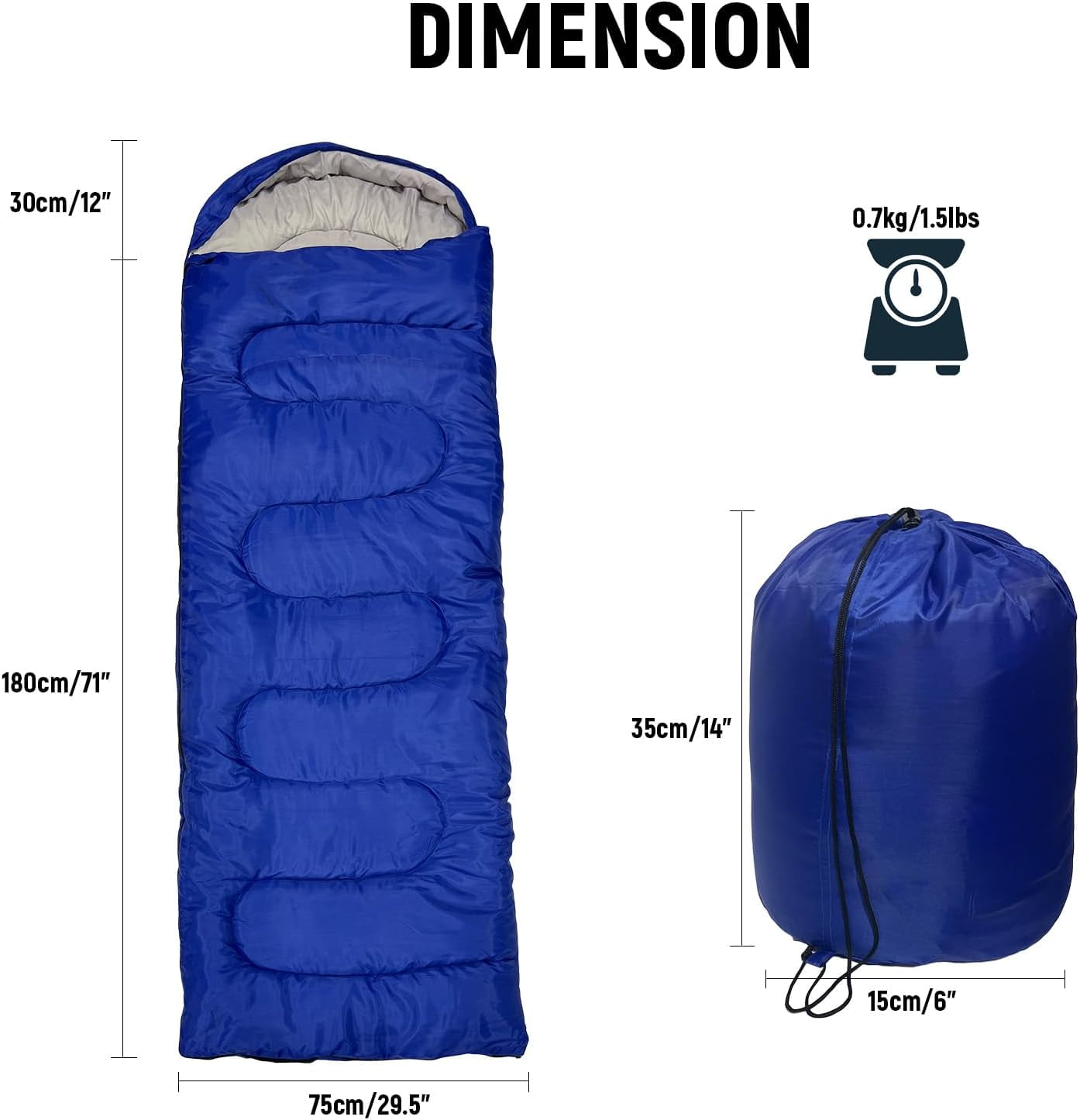 GZHJMY All-Season Camping for Adults, Warm & Weatherproof Envelope ...
