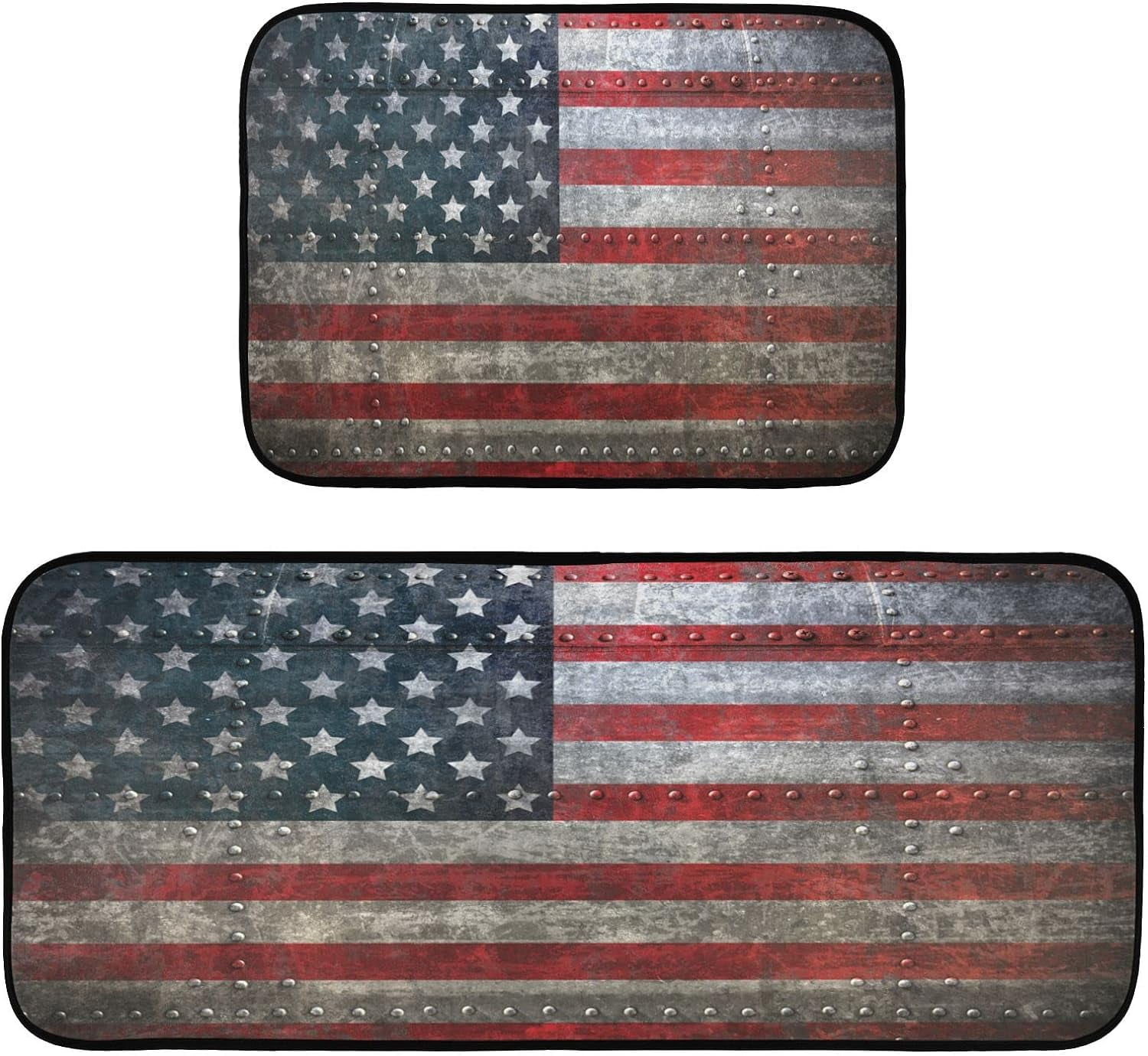 GZHJMY American Flag Texture Anti Fatigue Mats for Kitchen Floor,Set of ...
