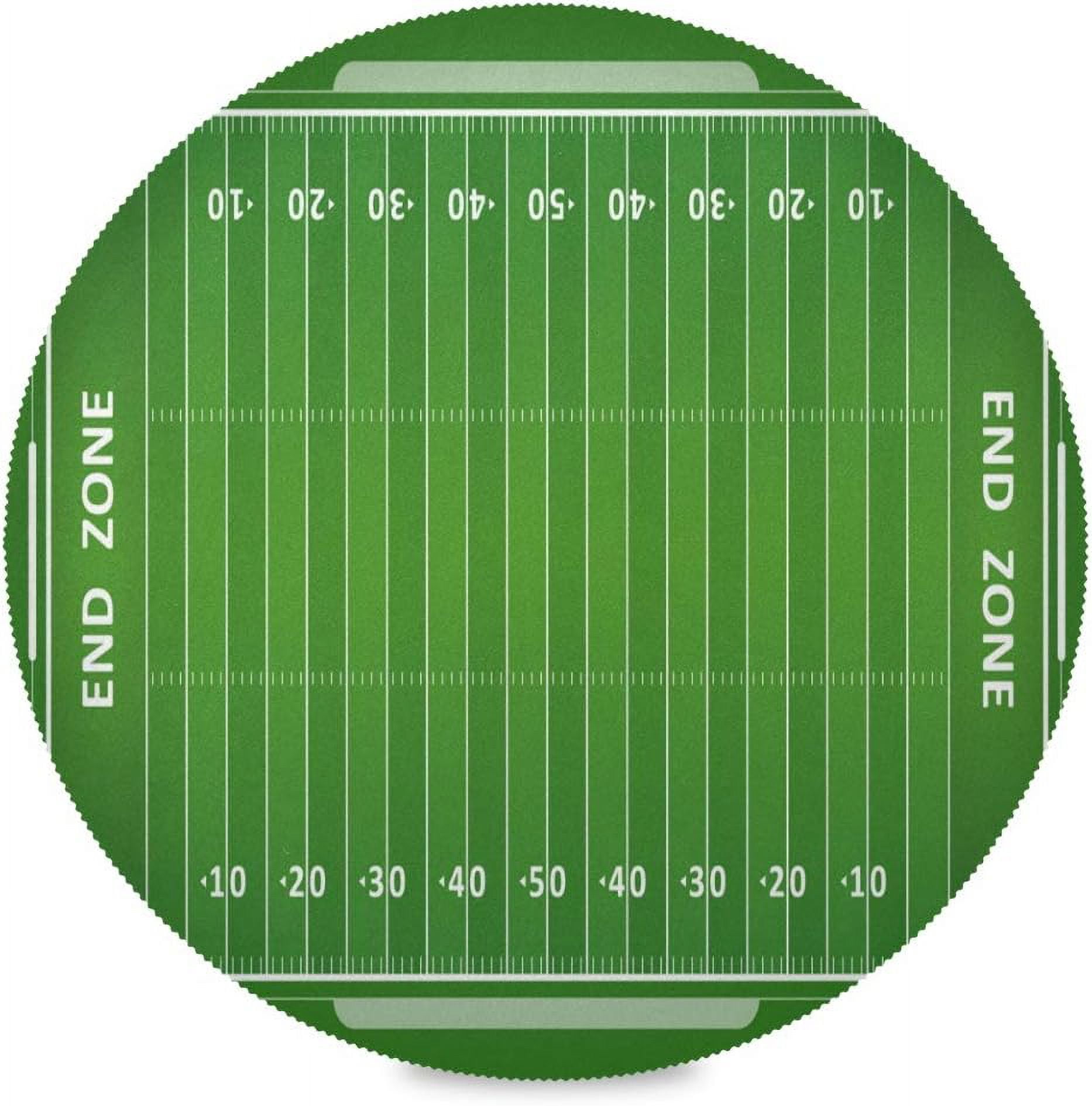 GZHJMY American Football Field Round Placemats Set of 4 Non Slip Easy ...