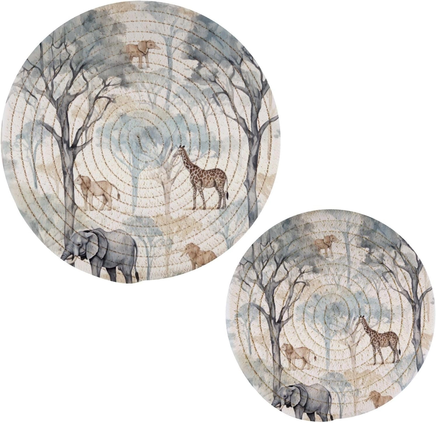 GZHJMY Animals Trivets Pot Holders Set of 2 Decoration Potholders Pure ...