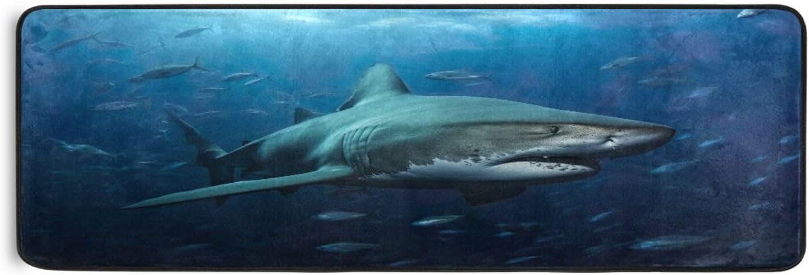 GZHJMY Atlantic Giant Shark Area Rug - 2' x 6' Washable Runner Rugs ...