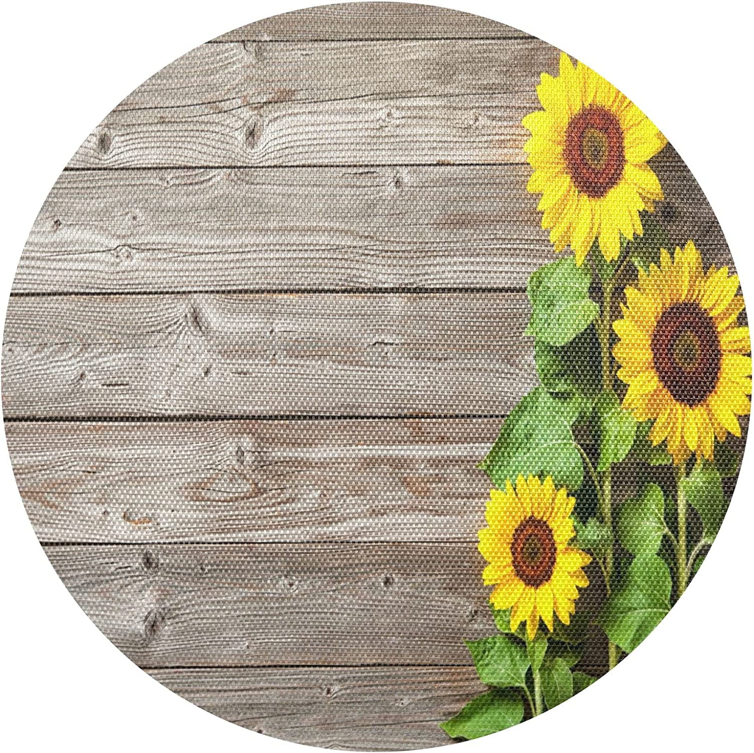 GZHJMY Autumn Sunflowers Round Placemats for Dining Table Set of 4 ...