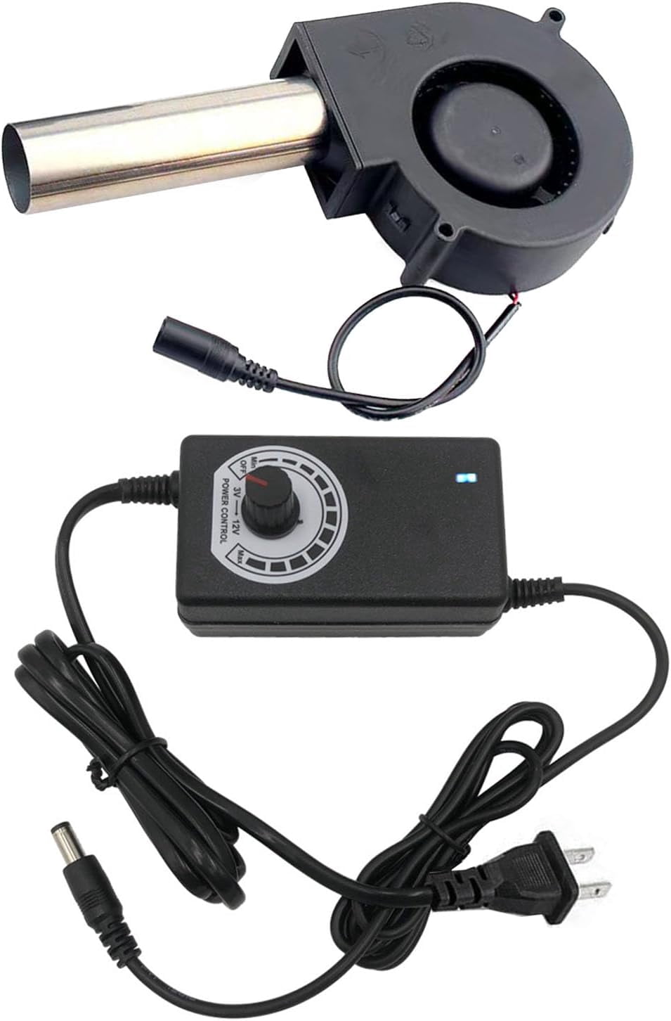 GZHJMY BBQ Fan Air Blower Large Air Flow Camping re Fan 100-240V ...