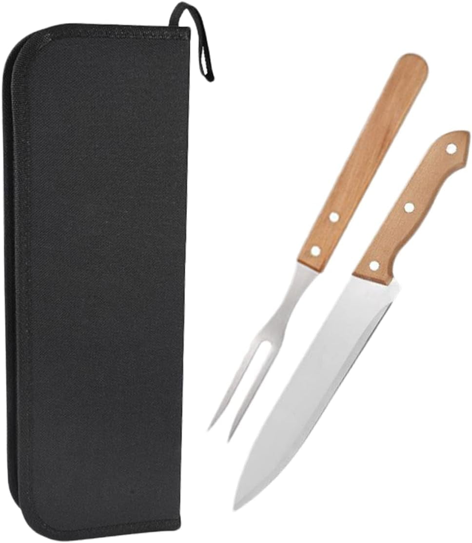 GZHJMY BBQ Grill Tool Kit 2pc Cutter Portable BBQ Utensils Stainless ...