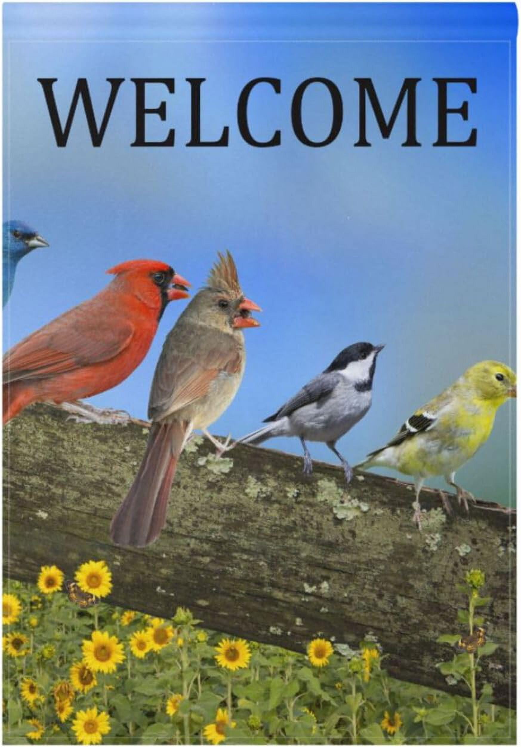 GZHJMY Backyard Bird Congregation Garden Flag 12 x 18 Inch Vertical ...