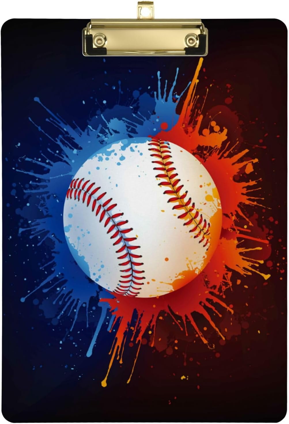 GZHJMY Baseball Clipboard A4 Standard Size Decorative Clipboard with Low Profile Metal Clip for ...