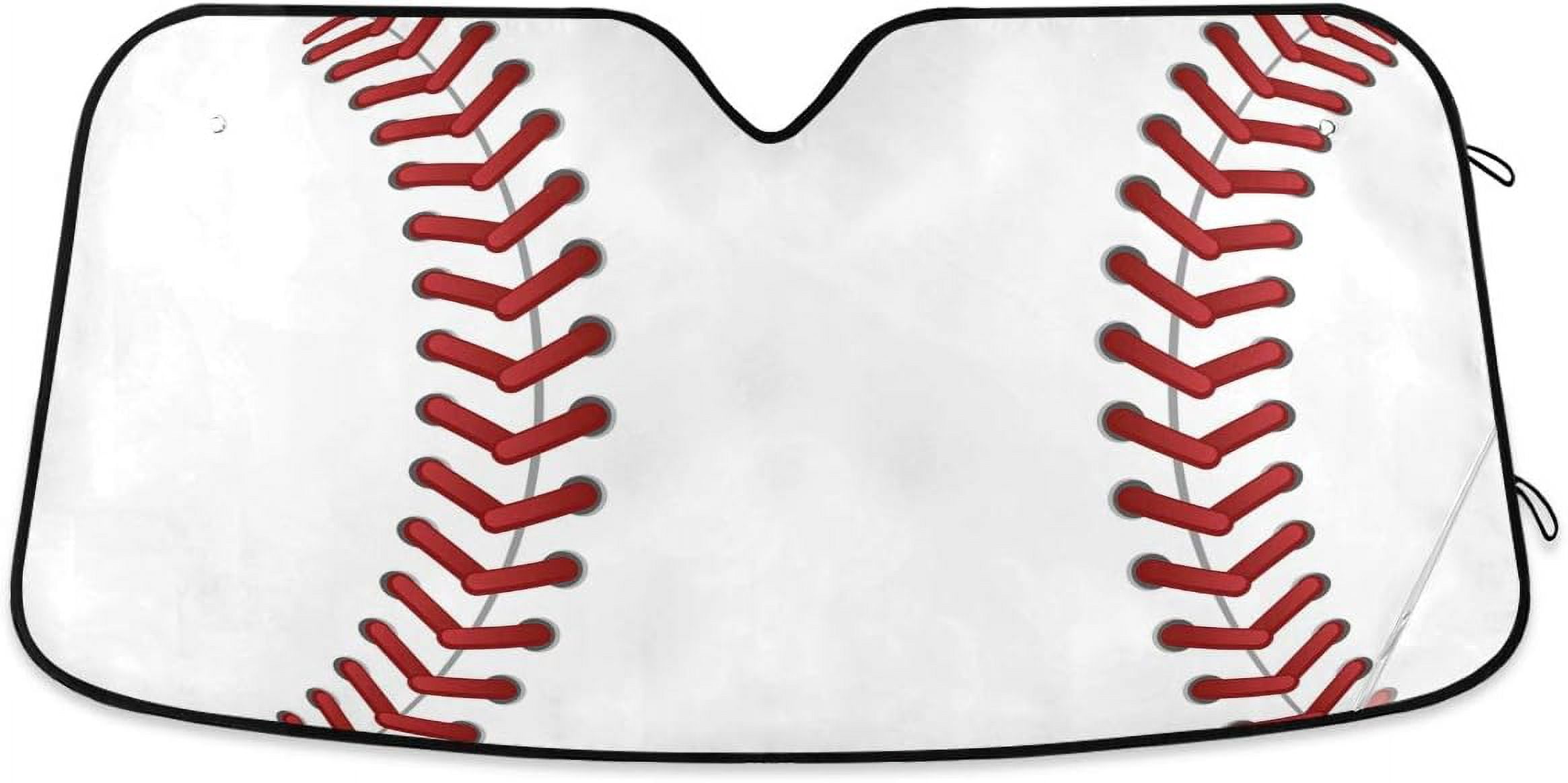 GZHJMY Baseball Print Windshield Sunshade Foldable Car Auto Front ...