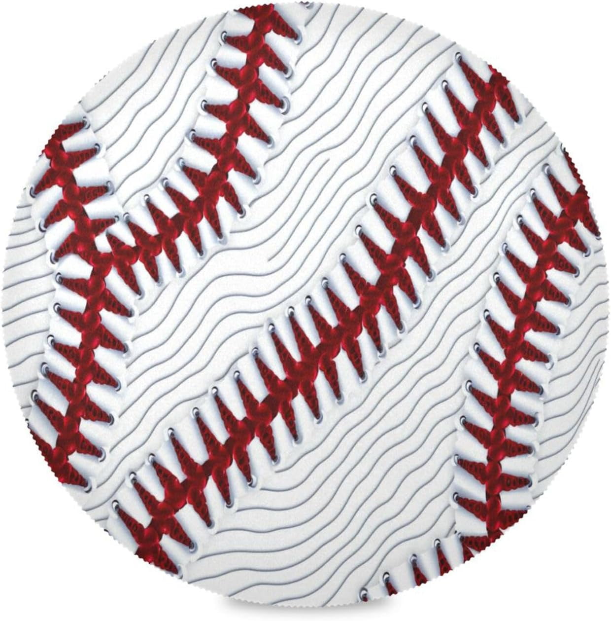GZHJMY Baseball Seam Round Placemats 15.4in, Washable Heat Resistant ...